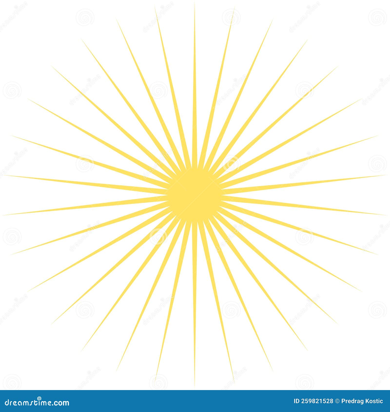 Icono de sol stock de ilustración. Ilustración de marca - 259821528