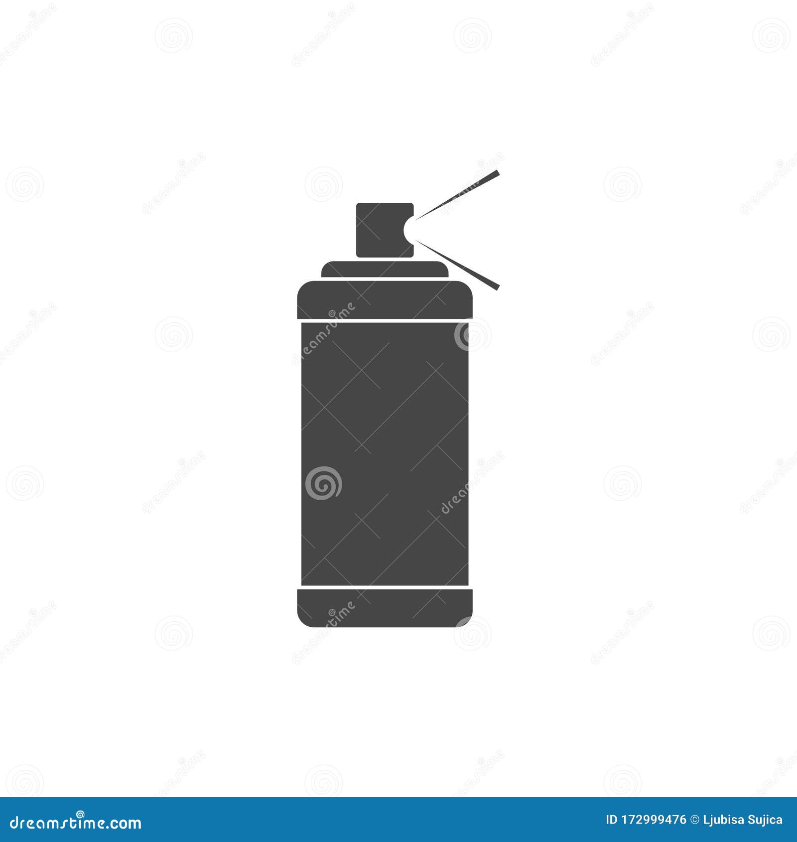 Icono de spray ilustración del vector. Ilustración de botella - 172999476