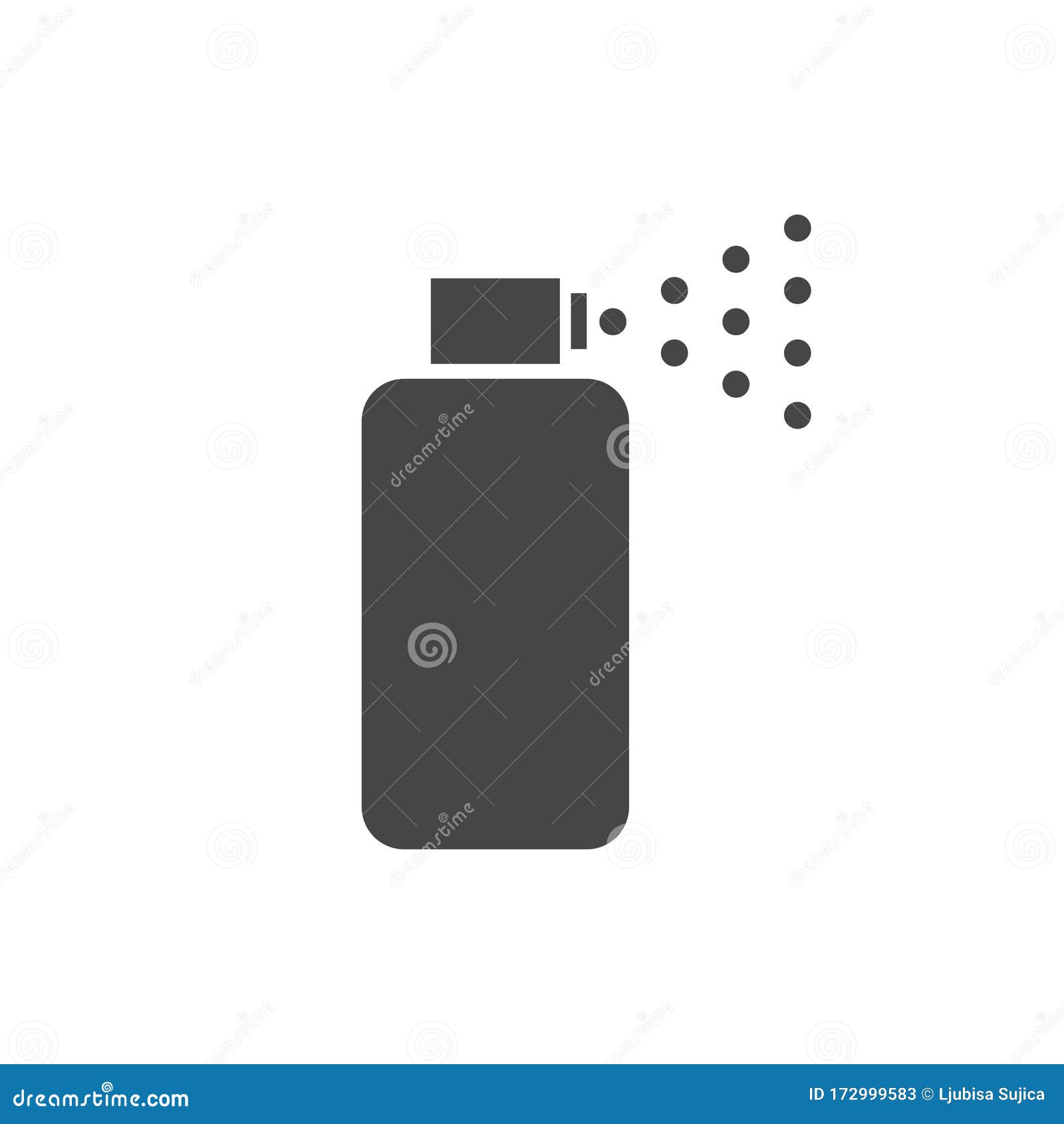 Icono de spray ilustración del vector. Ilustración de brillante - 172999583