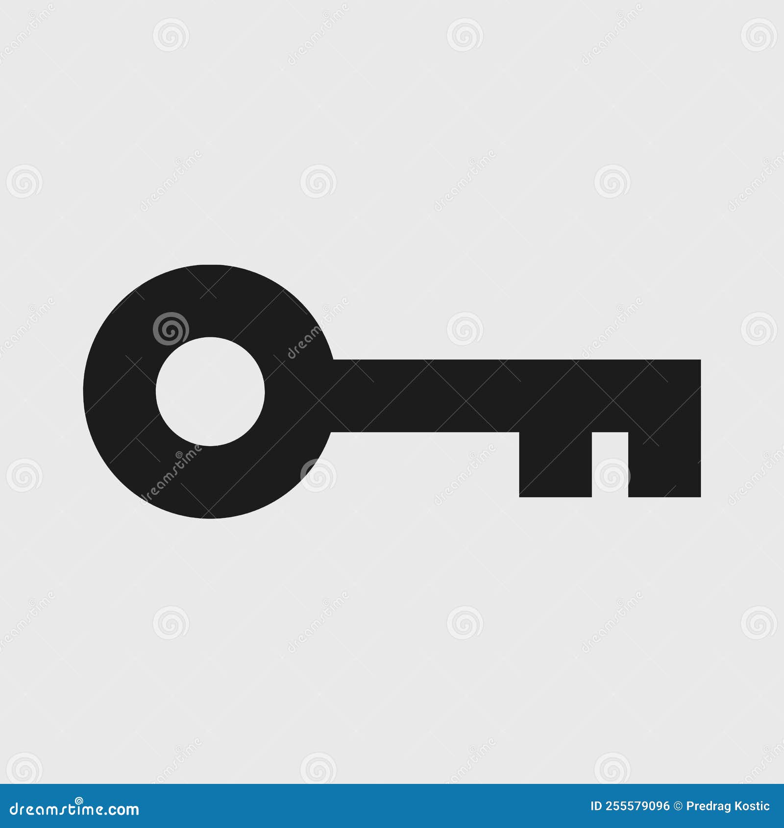 Icono de tecla stock de ilustración. Ilustración de texto - 255579096