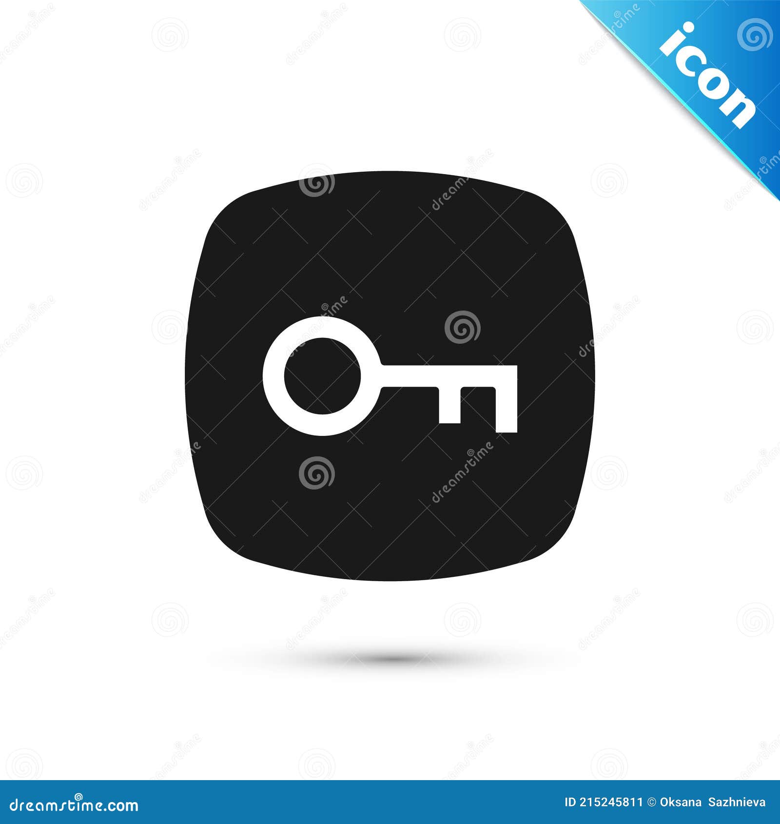 Icono De Tecla Gris Aislado Sobre Fondo Blanco. Vector Ilustración del ...