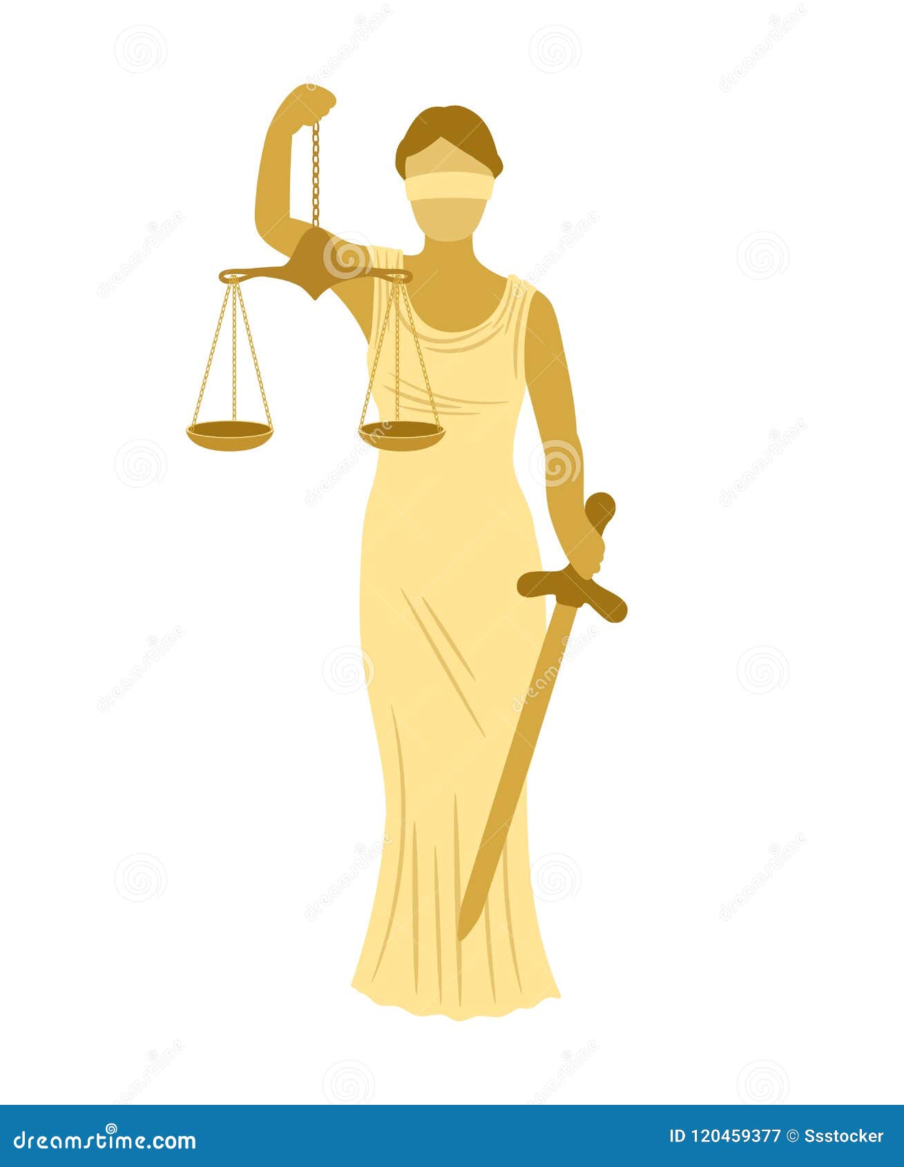 Themis Diosa De La Justicia Ilustracin Del Vector