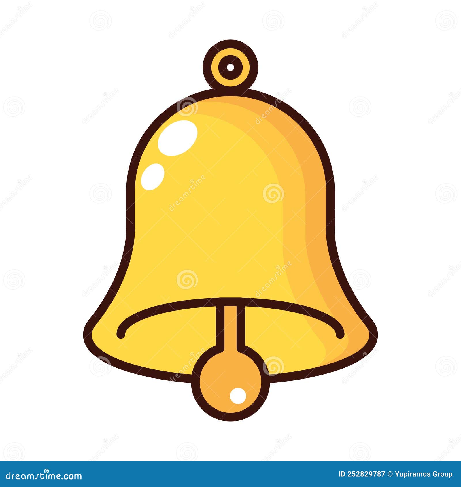 Icono de timbre stock de ilustración. Ilustración de elemento - 252829787