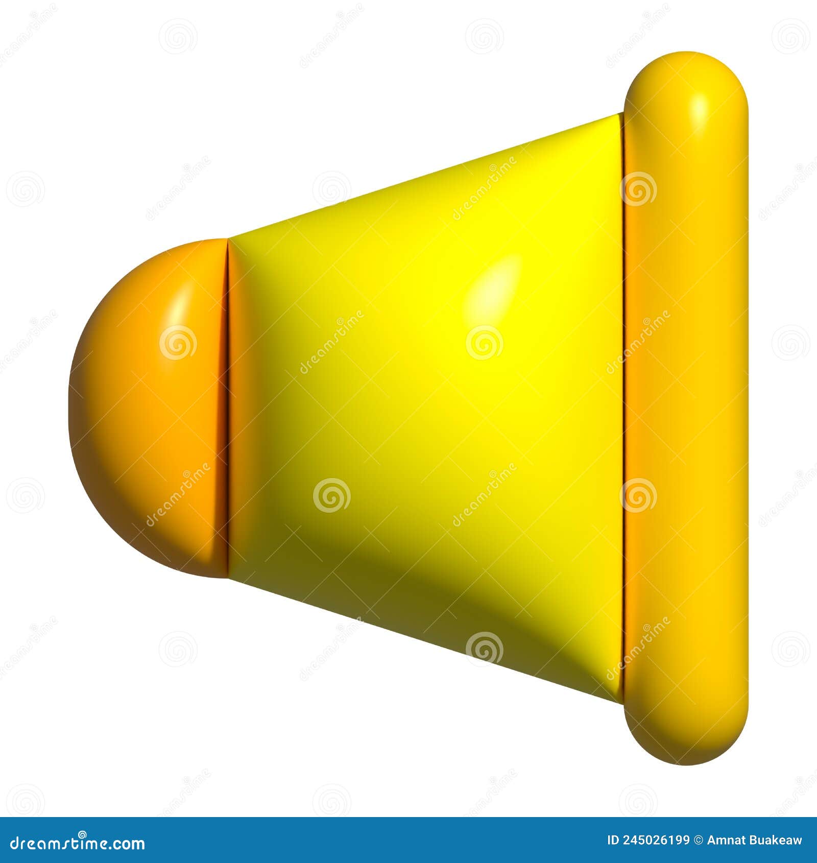 Icono de timbre 3d stock de ilustración. Ilustración de teléfono ...