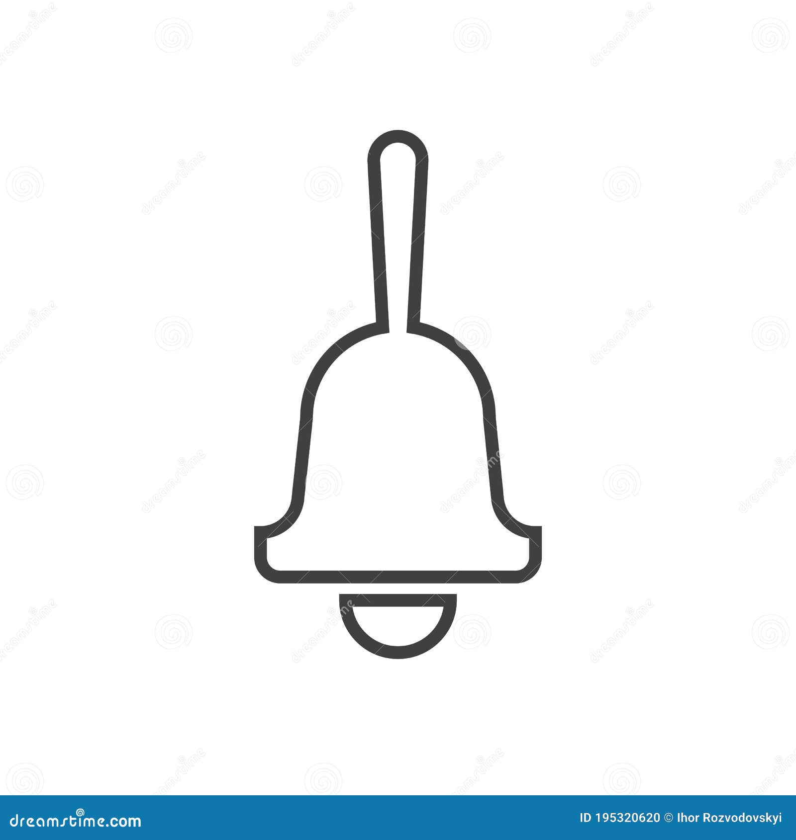 Icono De Timbre En Fondo Blanco. Vector Eps10 Stock de ilustración ...