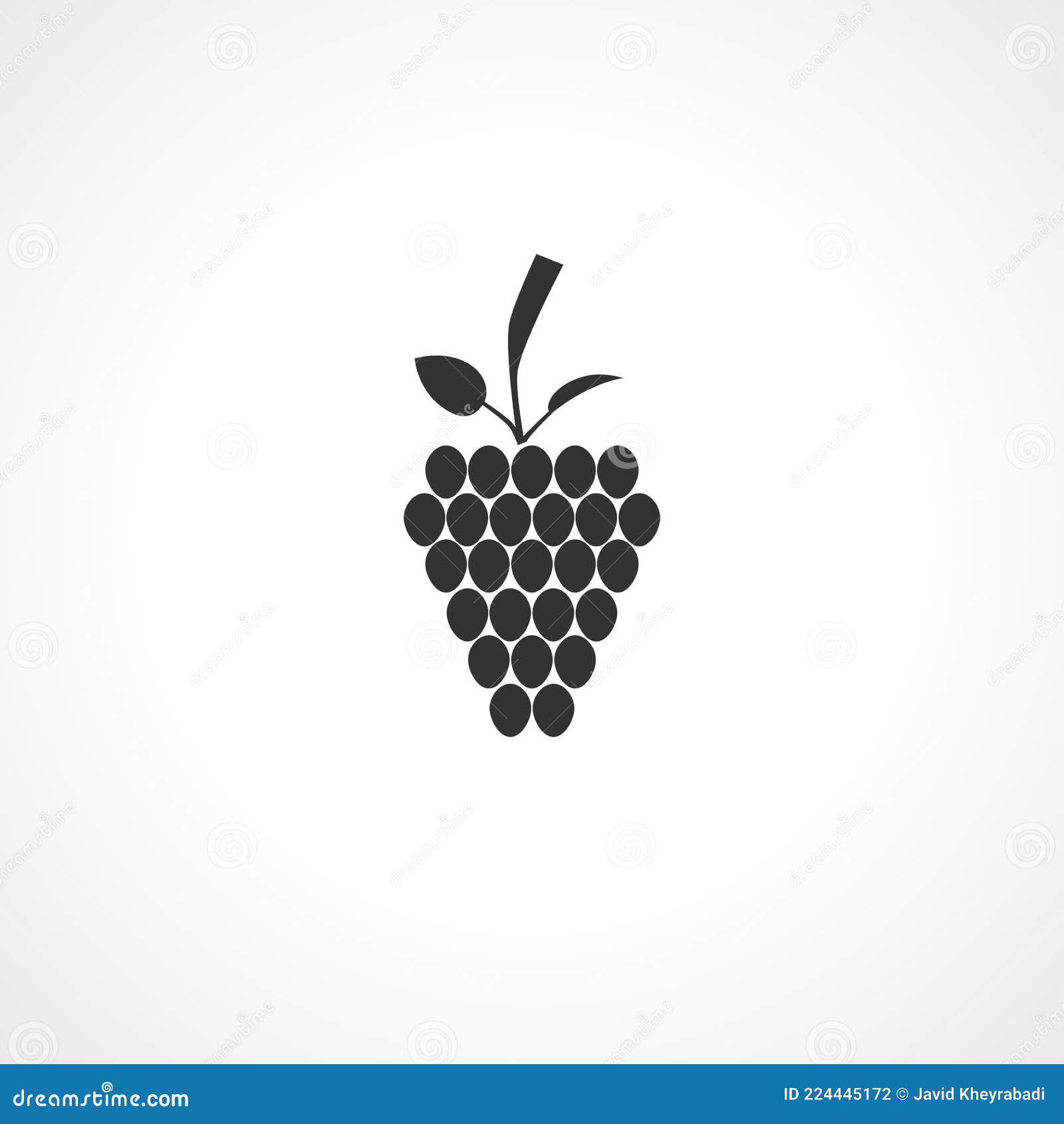 Icono De Uva. Icono De Vector Aislado De Uva Ilustración del Vector ...
