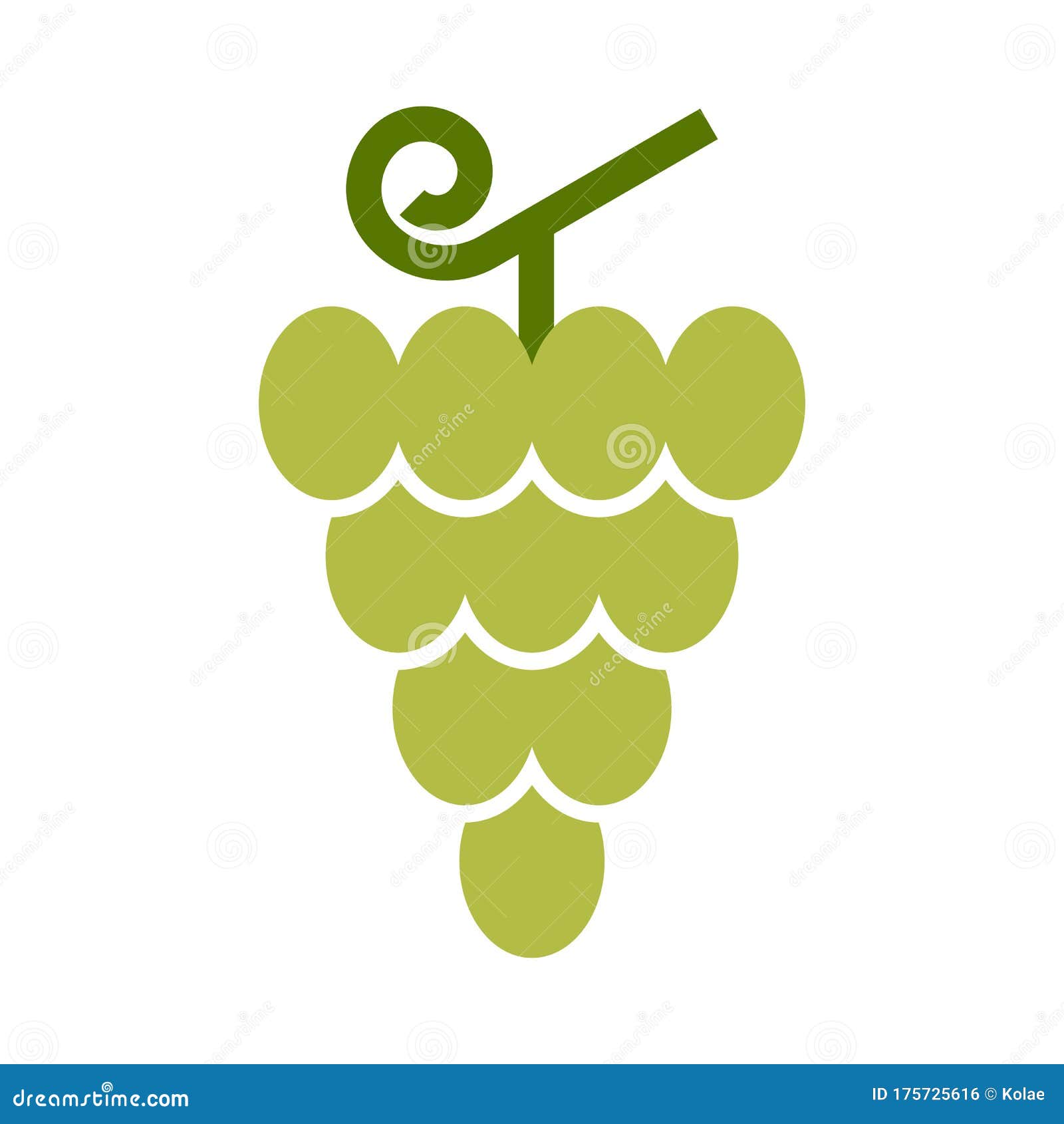 Icono de uvas ilustración del vector. Ilustración de travieso - 175725616