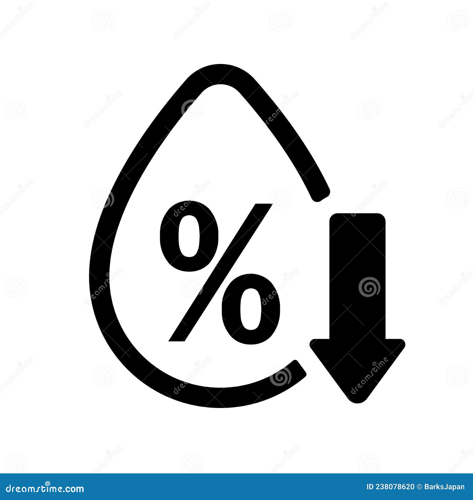 Icono De Vector De Aire Seco De Baja Humedad Ilustración del Vector ...