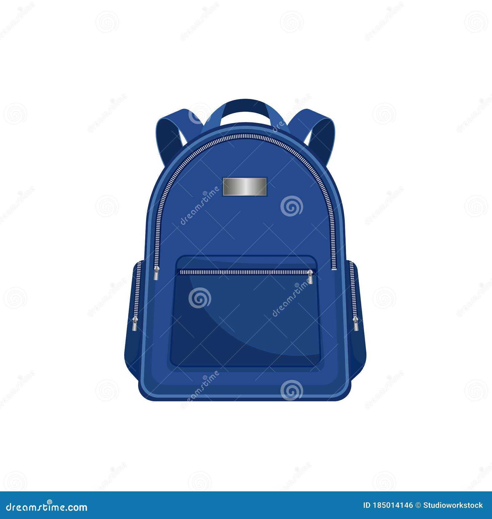 Mochila Escolar Azul De Dibujos Animados Vector Con Vector Premium ... Mochila Escolar Azul De Dibujos Animados Vector Con Vector Premium ...