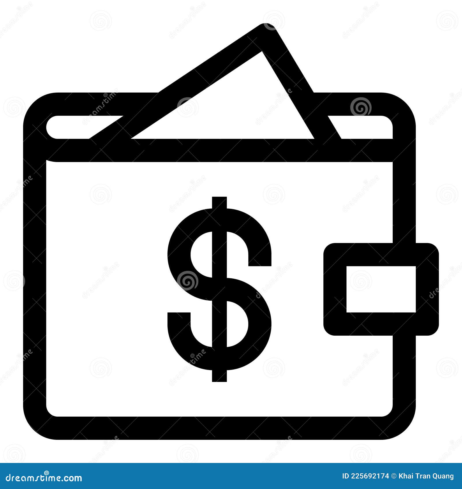 Icono De Vector De Cartera. Ilustración del Vector - Ilustración de ...