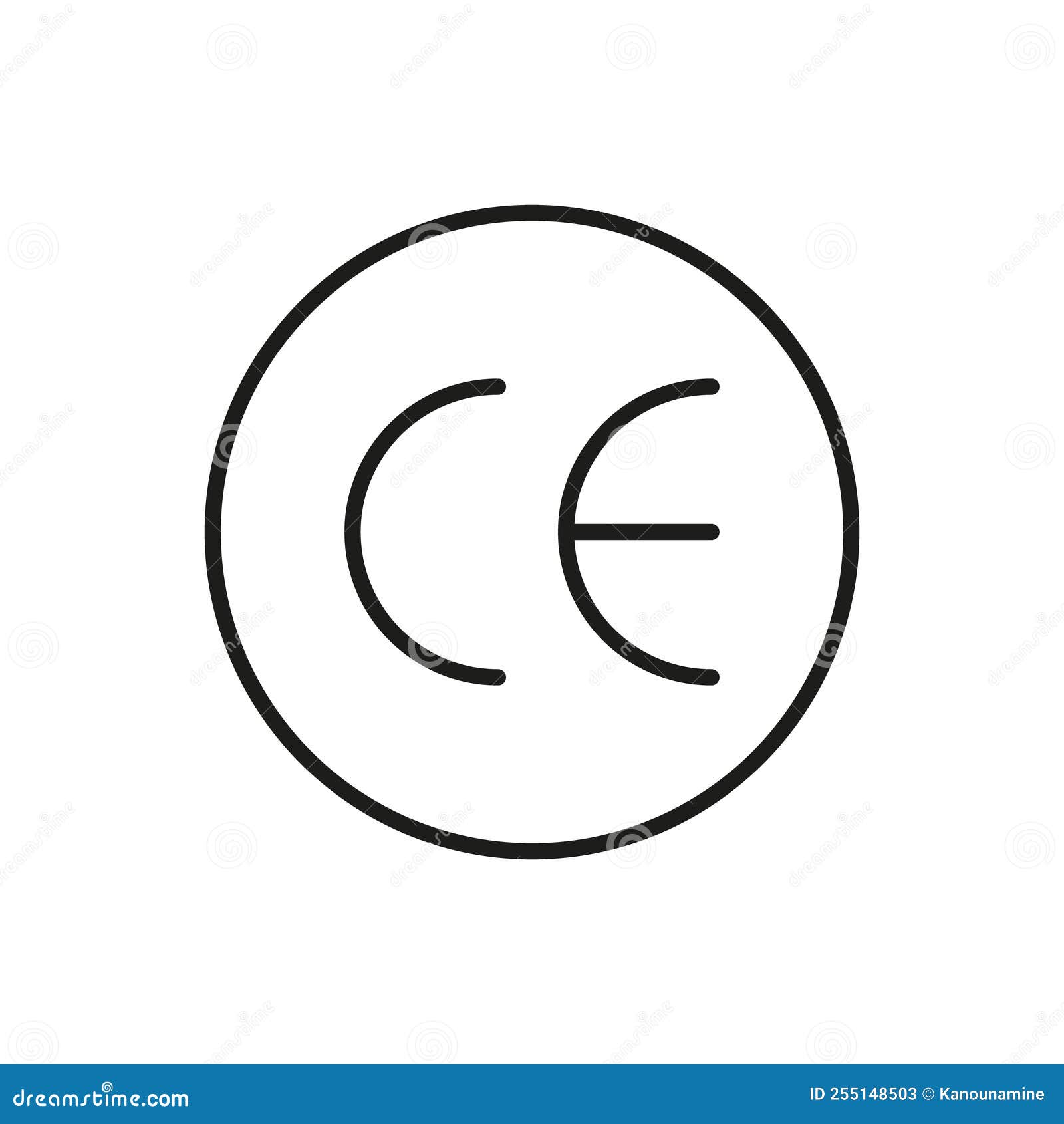 Icono De Vector Ce Trazo Editable Ilustración del Vector - Ilustración ...