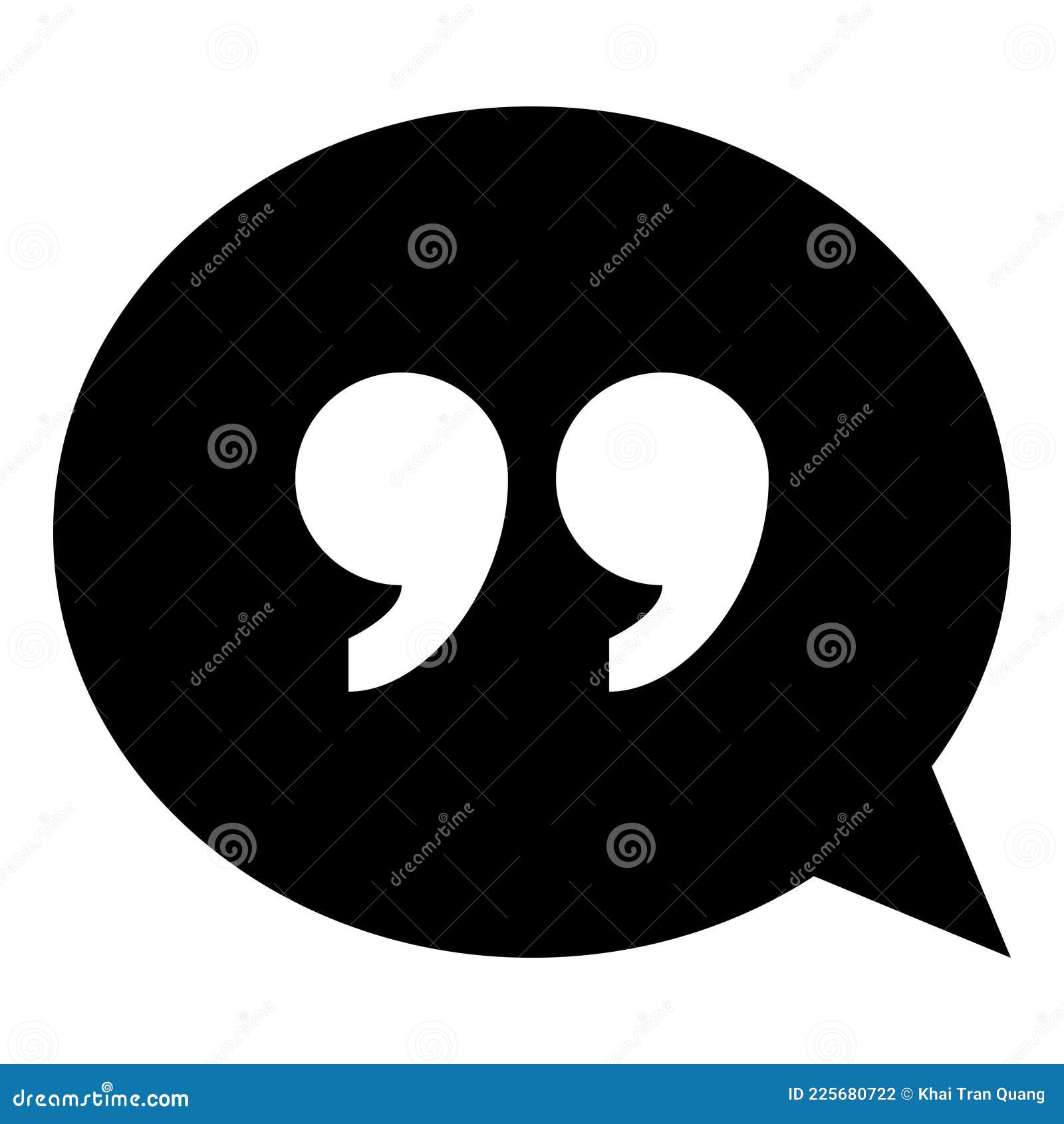 Icono De Vector De Comillas. Ilustración del Vector - Ilustración de ...