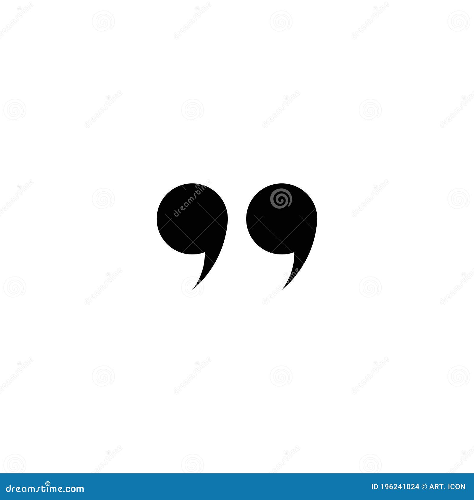 Icono De Vector De Comillas Ilustración del Vector - Ilustración de ...
