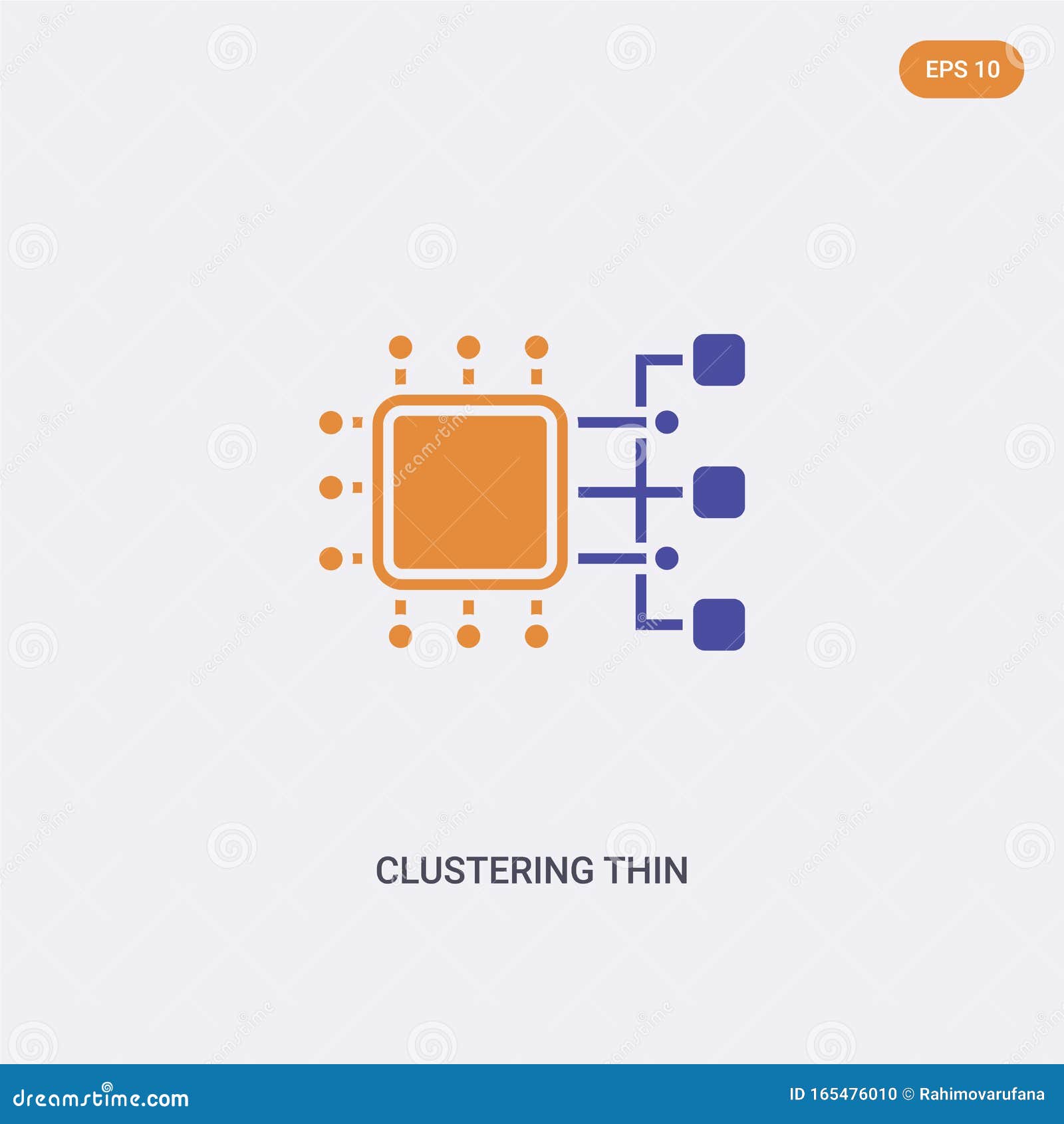Icono De Vector De Concepto Delgado De Clústeres De 2 Colores Dos ... Icono De Vector De Concepto Delgado De Clústeres De 2 Colores Dos ...