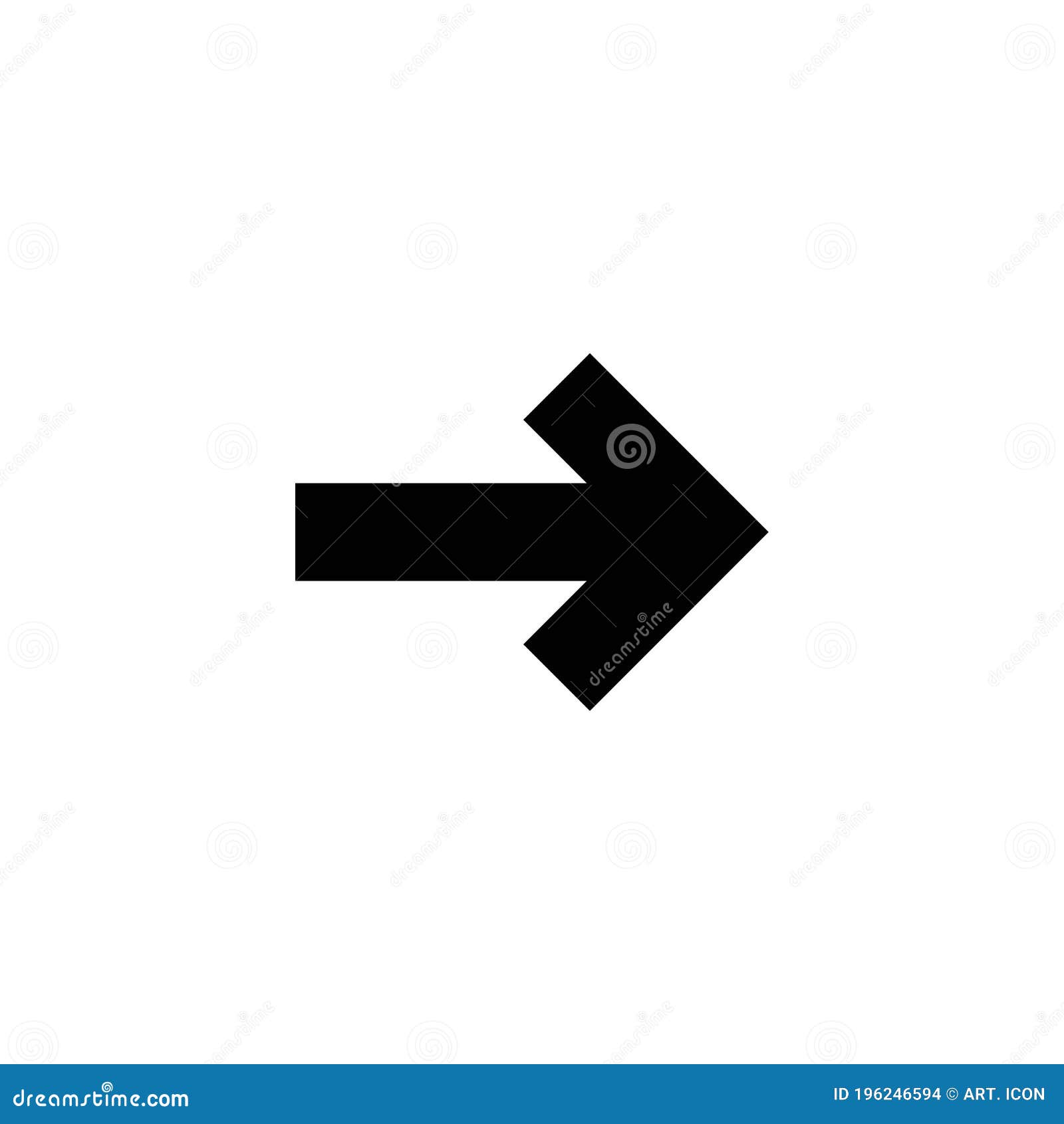 Icono de vector de flecha ilustración del vector. Ilustración de ...