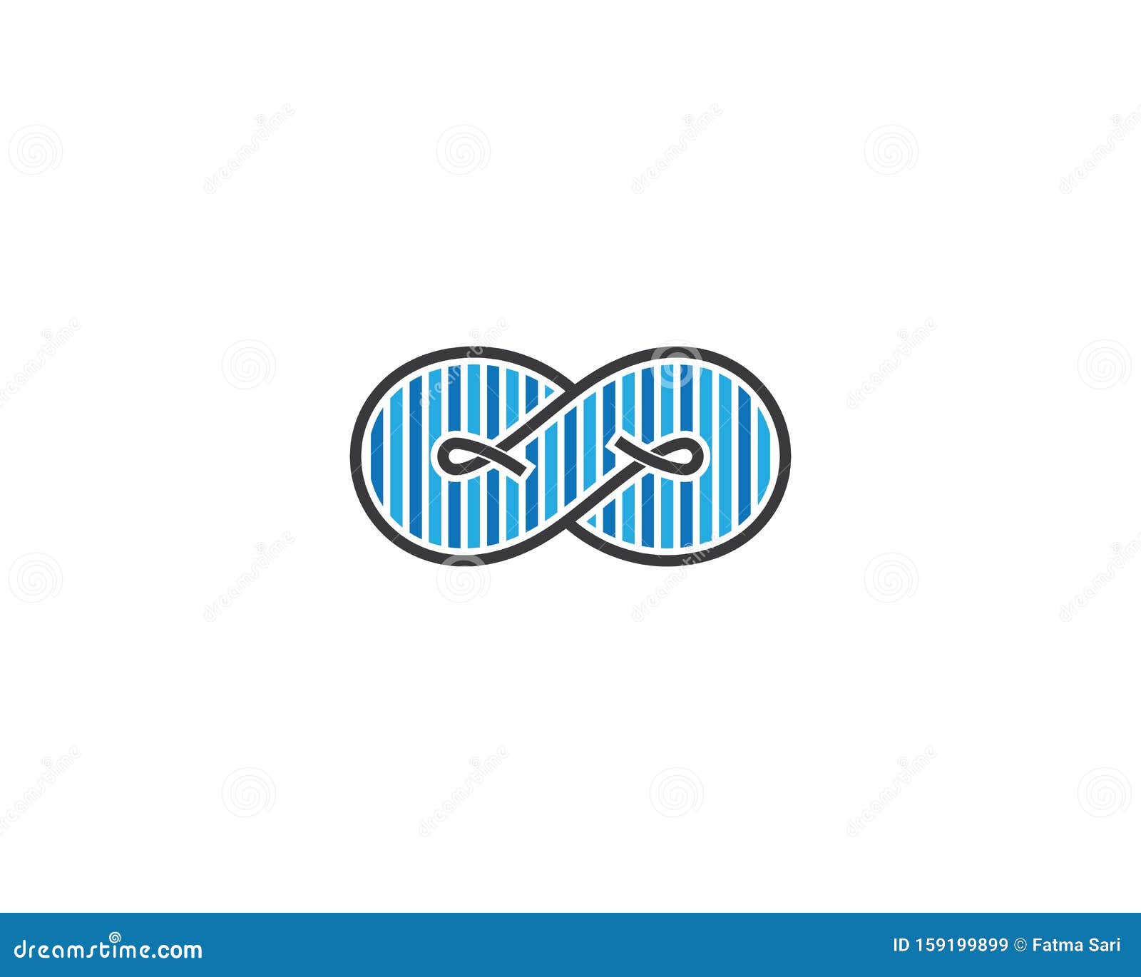 Icono de vector infinito ilustración del vector. Ilustración de ...