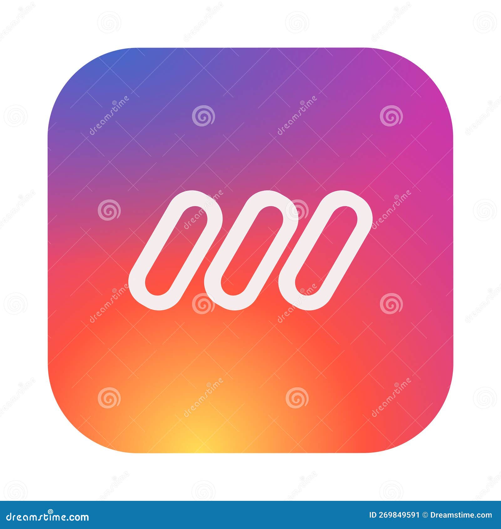 Icono de vector de insta foto editorial. Ilustración de llenado - 269849591