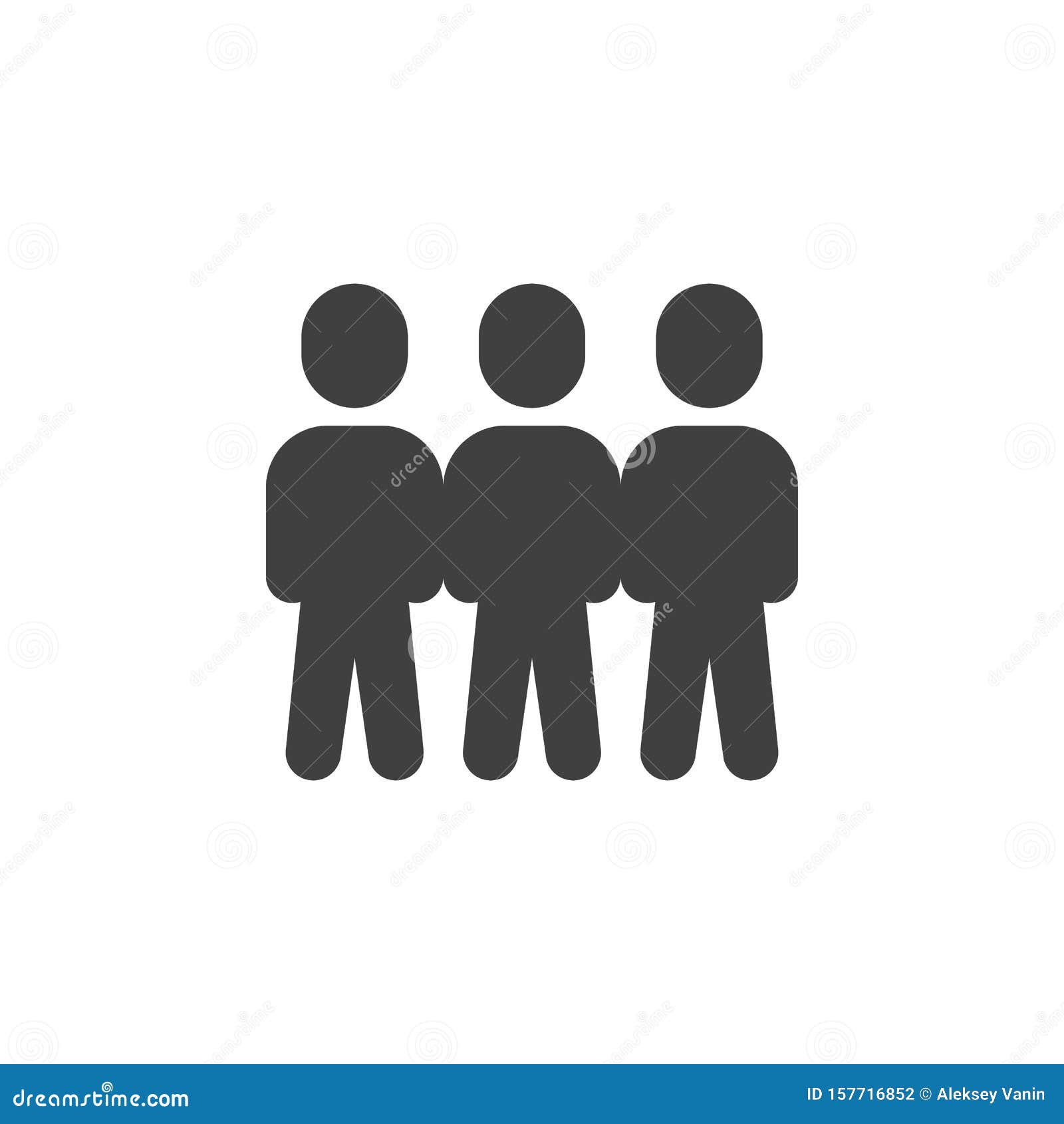 Icono De Vector De Multitud Ilustración del Vector - Ilustración de ...