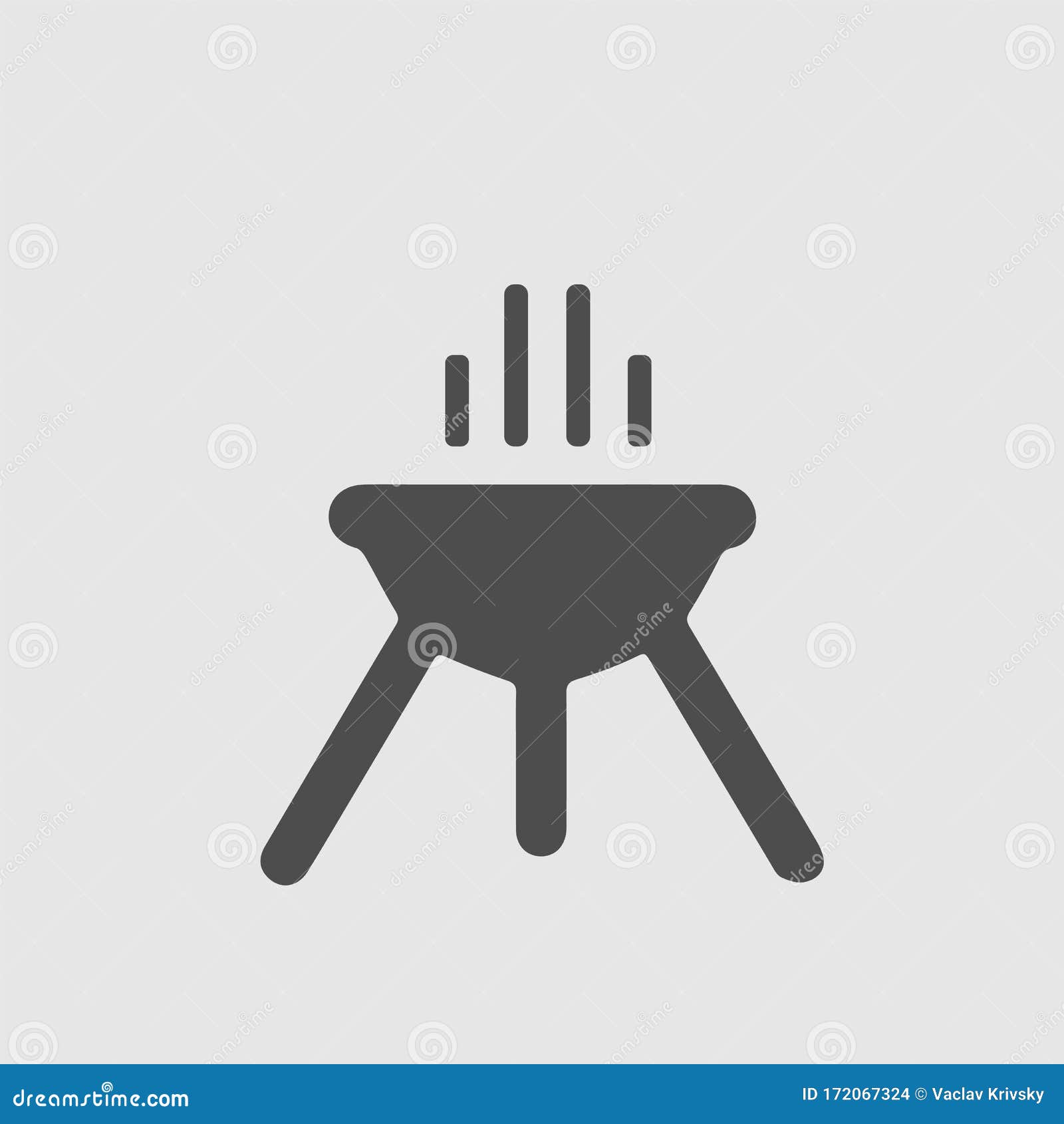 Icono de vector de paro ilustración del vector. Ilustración de icono ...