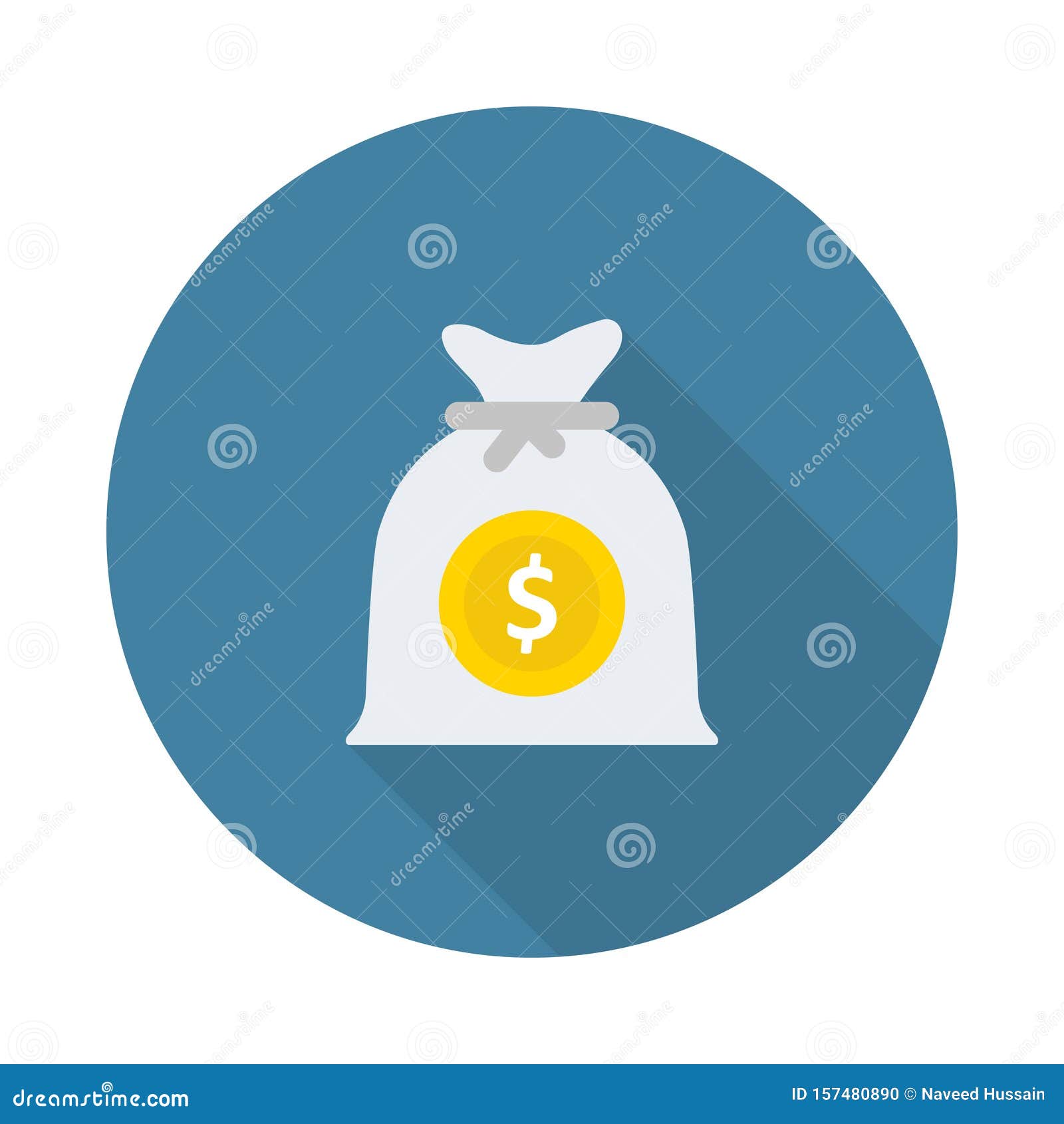 Icono De Vector Plano De Bolsa Ilustración del Vector - Ilustración de ...