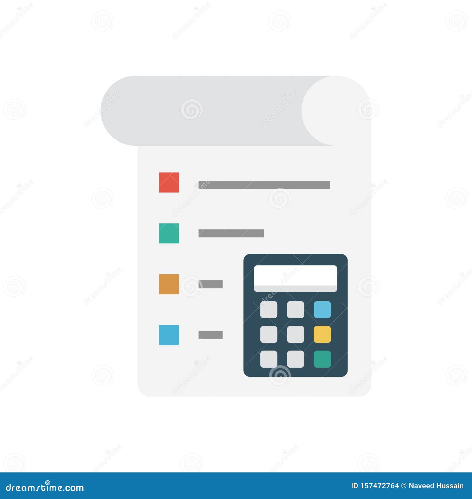 Icono De Vector Plano Contable Ilustración del Vector - Ilustración de ...