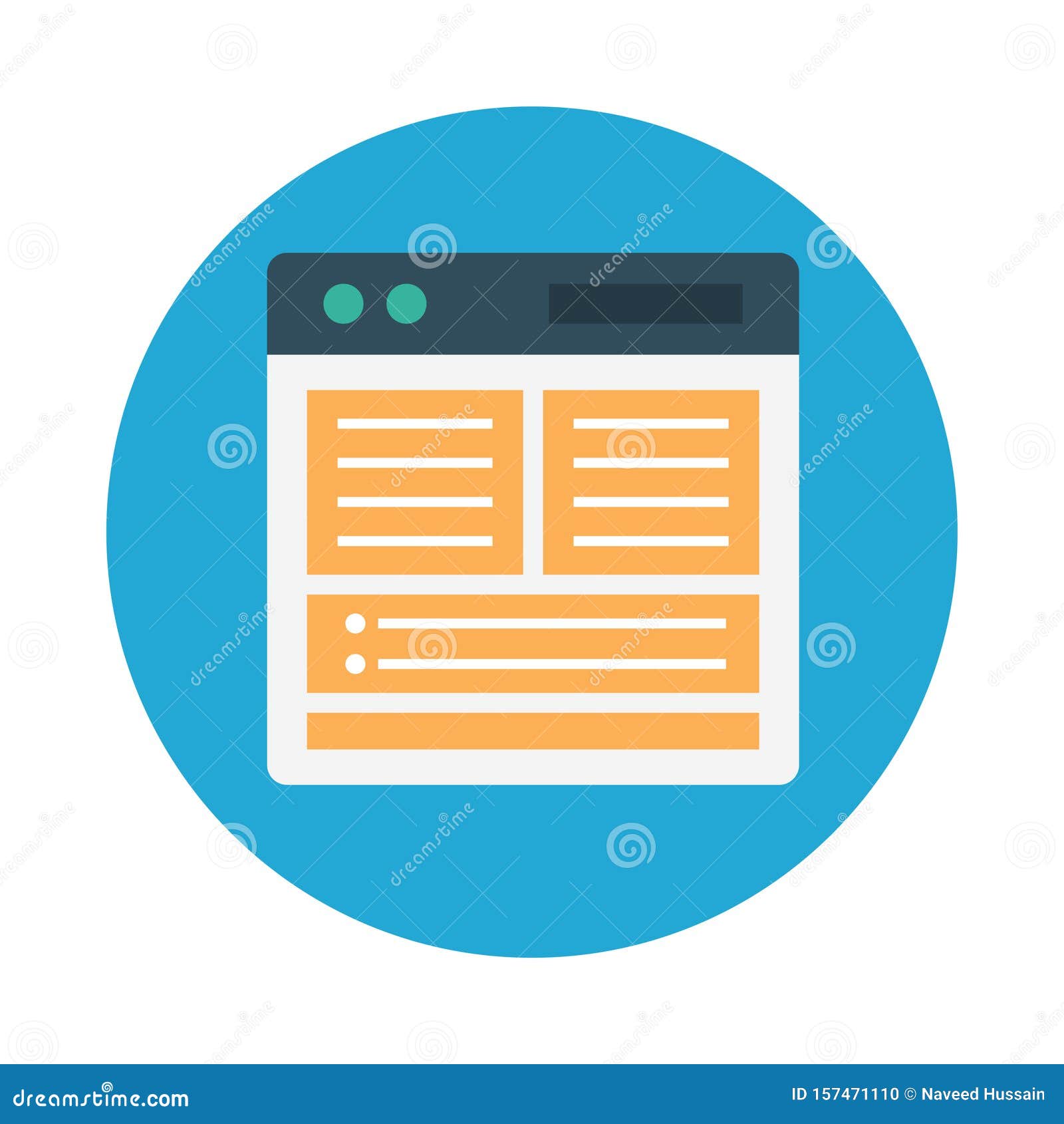 Icono De Vector Plano Del Explorador Stock de ilustración - Ilustración ...