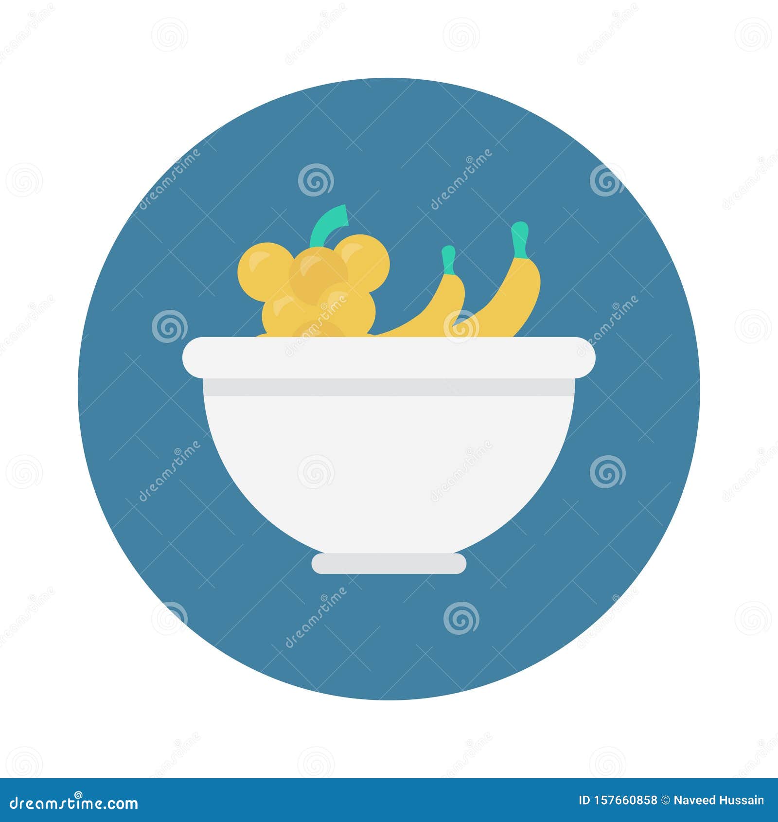Icono De Vector Plano Del Glifo Banano Stock de ilustración ...
