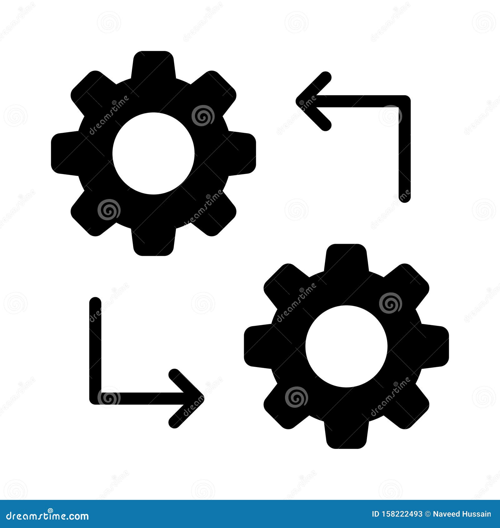 Icono De Vector Plano De Glifo De Transferencia Ilustración Del Vector