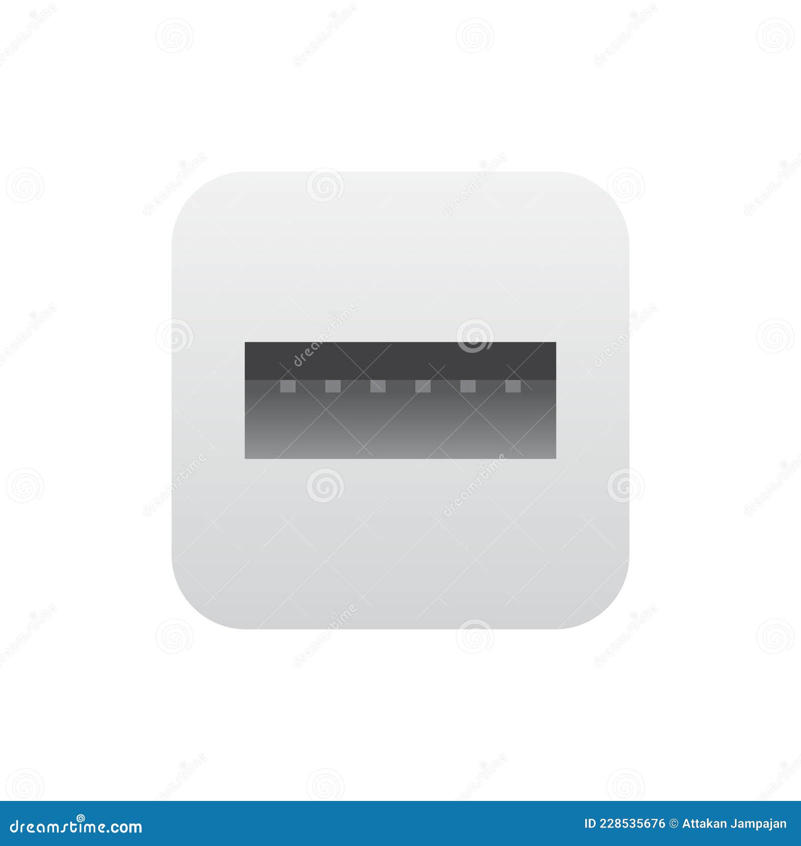 Icono De Vector De Puerto Usb Realista Ilustración del Vector ...