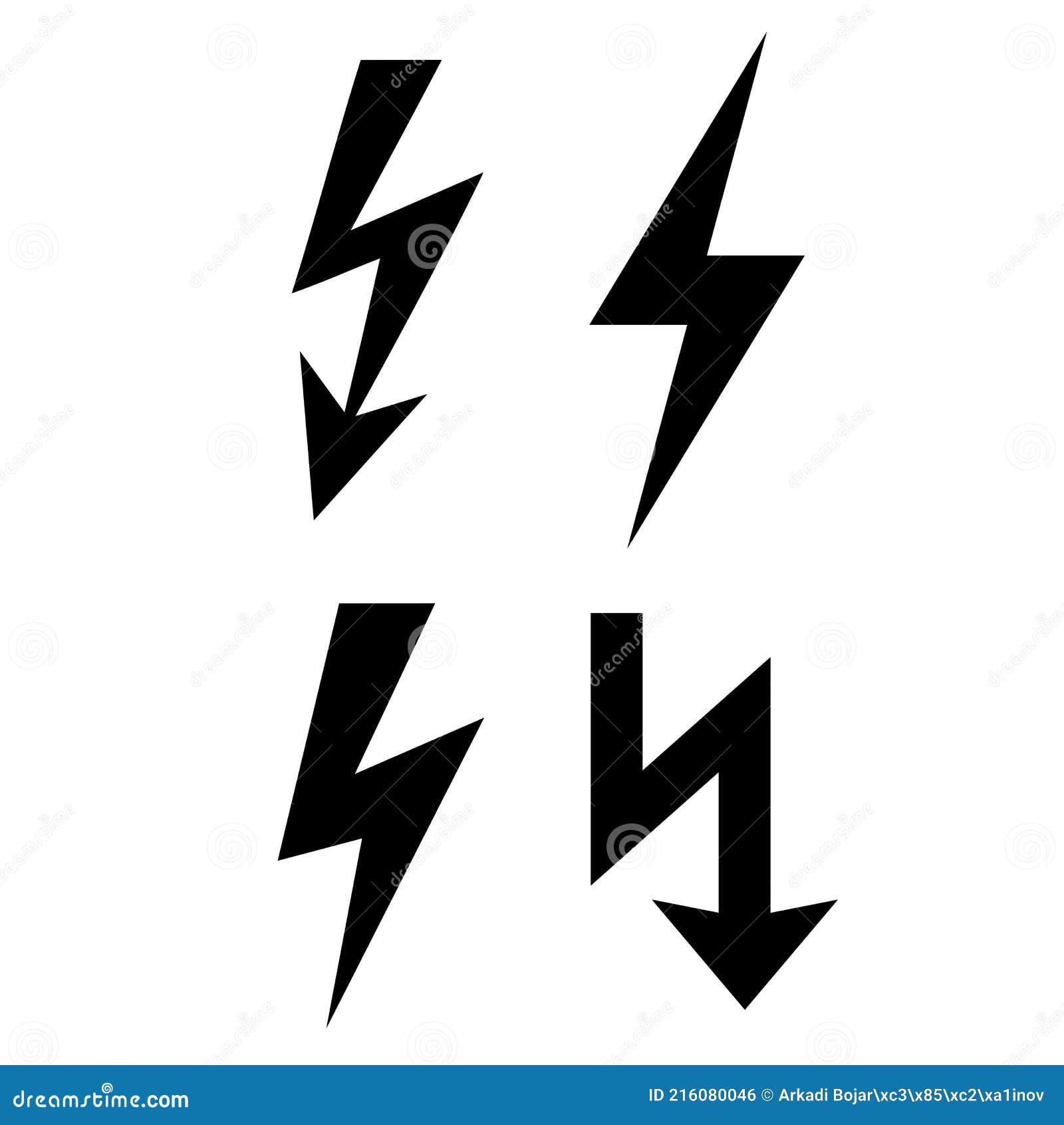 Icono de vector de rayo ilustración del vector. Ilustración de actual ...