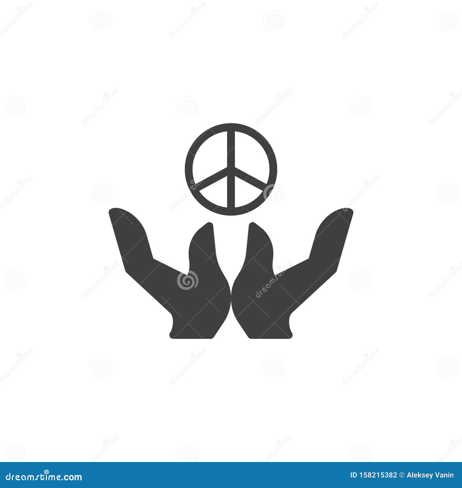 Icono De Vector De Signo De Paz Ilustración del Vector - Ilustración de ...