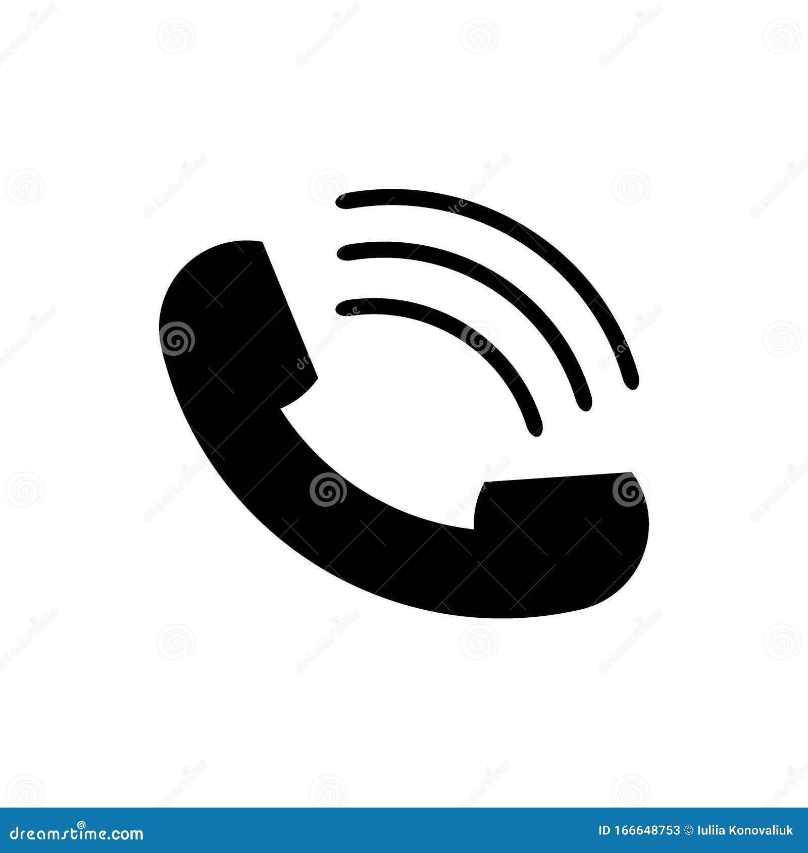 Icono De Vector De Teléfono Símbolo Del Teléfono Stock de ilustración ...