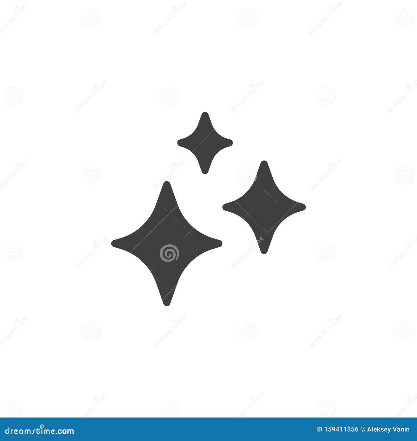 Icono De Vector De Tres Estrellas Ilustración del Vector - Ilustración ...
