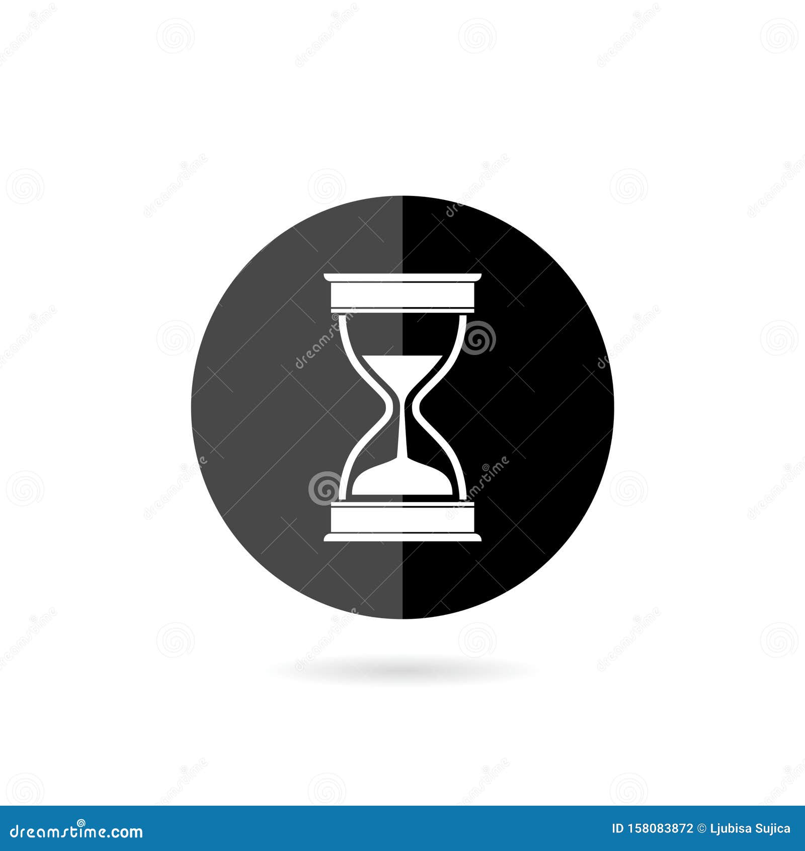 Icono De Vidrio Circular, Logotipo De Vidrio De Color Ilustración del ...