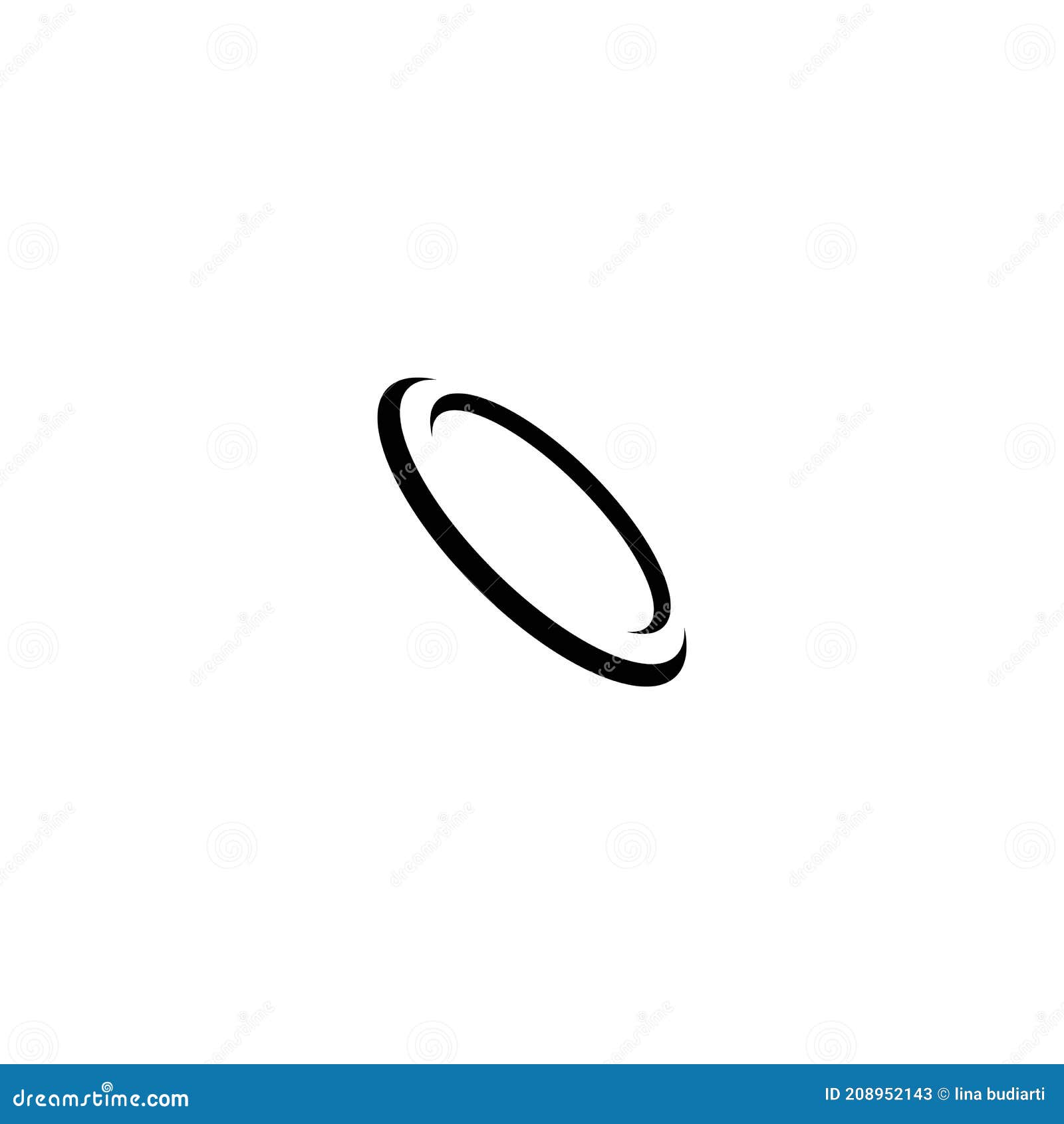 Icono de órbita ilustración del vector. Ilustración de planeta - 208952143