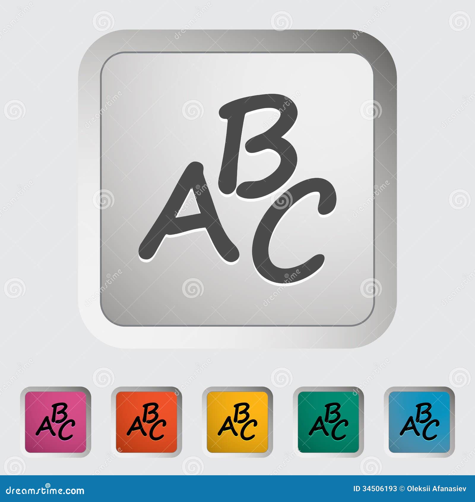 Icono del alfabeto ilustración del vector. Ilustración de escritura ...