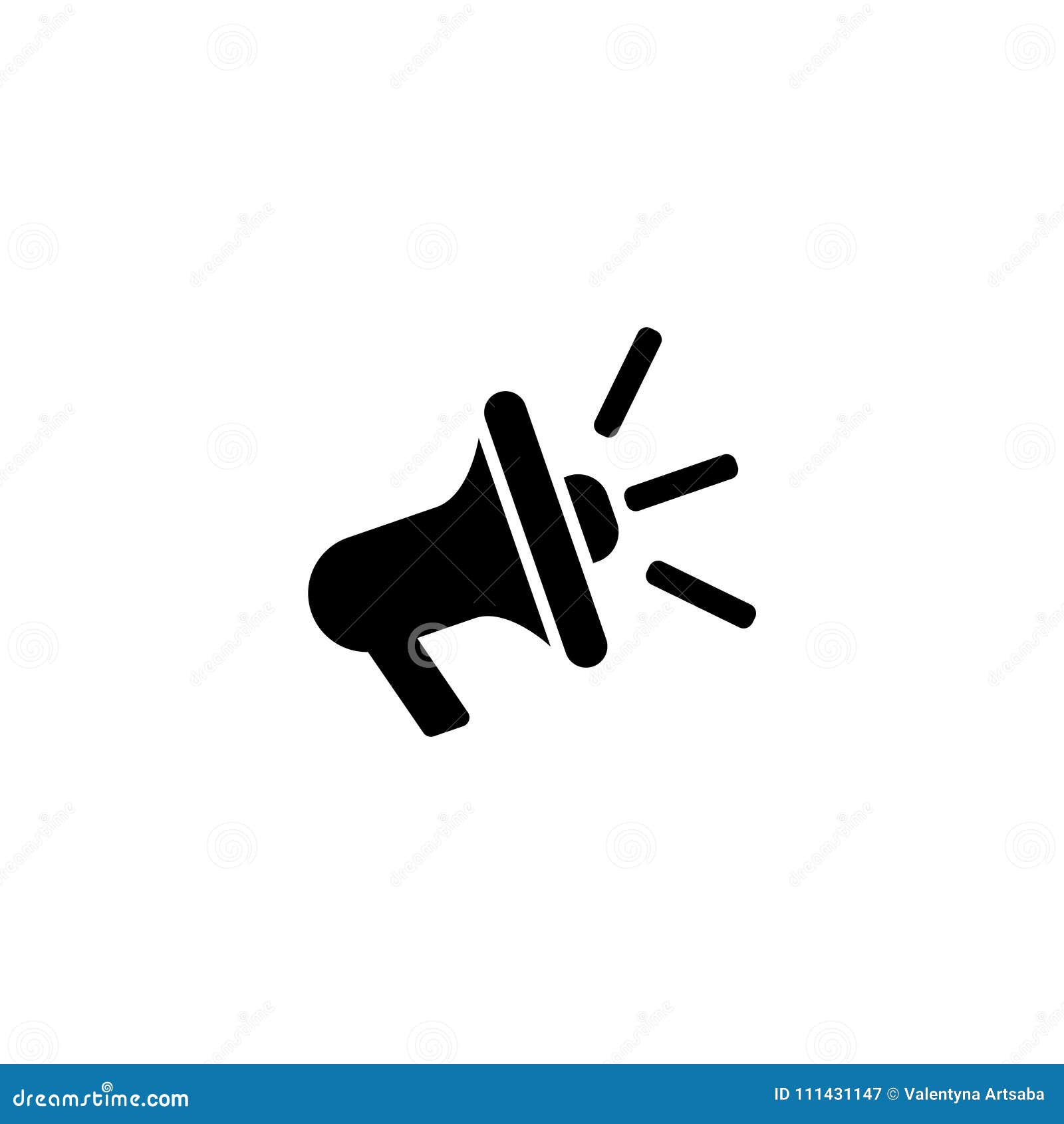 Icono del altavoz Vector ilustración del vector. Ilustración de media ...