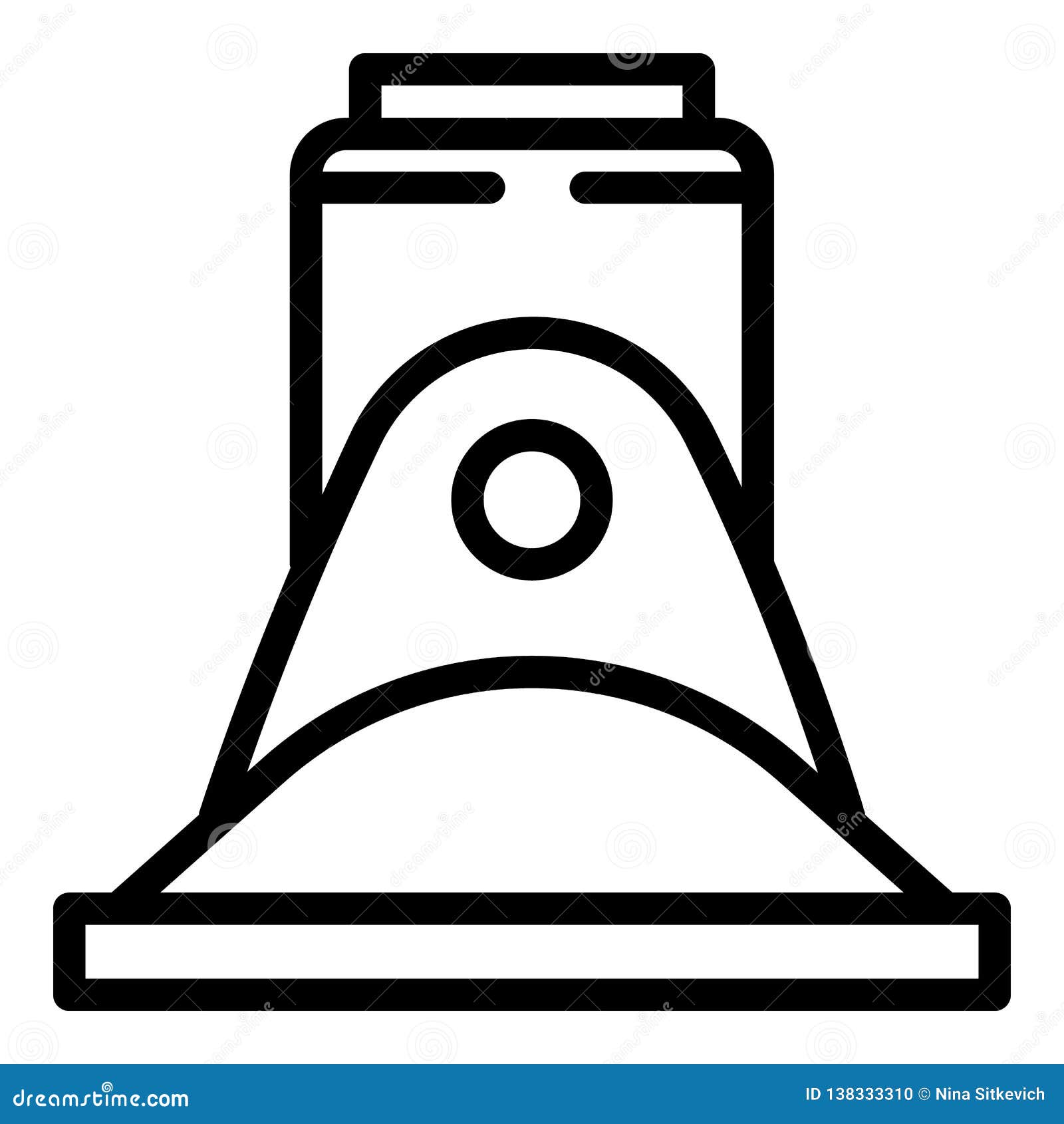 Icono Del Andamio Del Embase, Estilo Del Esquema Ilustración del Vector ...