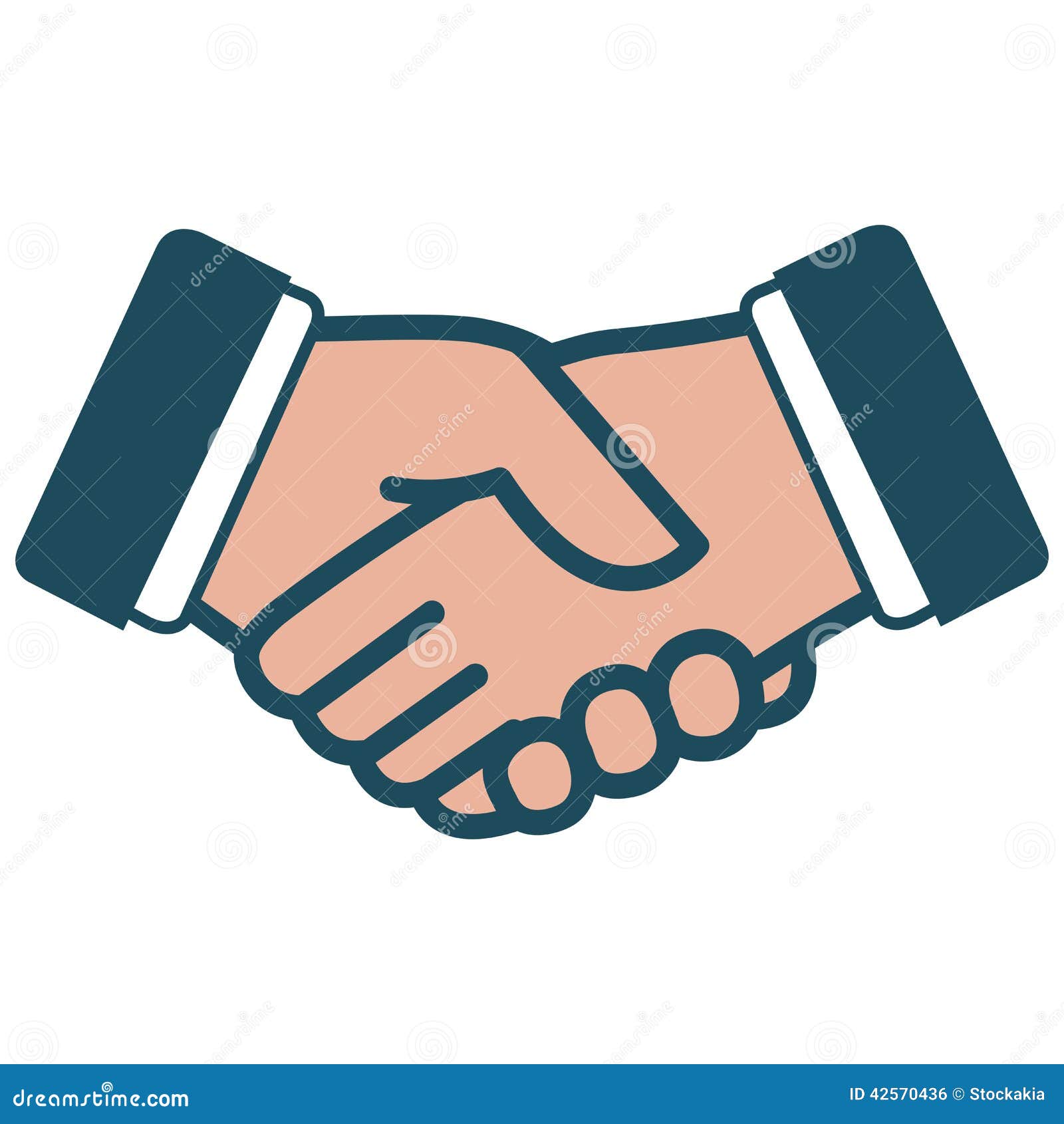 Icono del apretón de manos ilustración del vector. Ilustración de ...