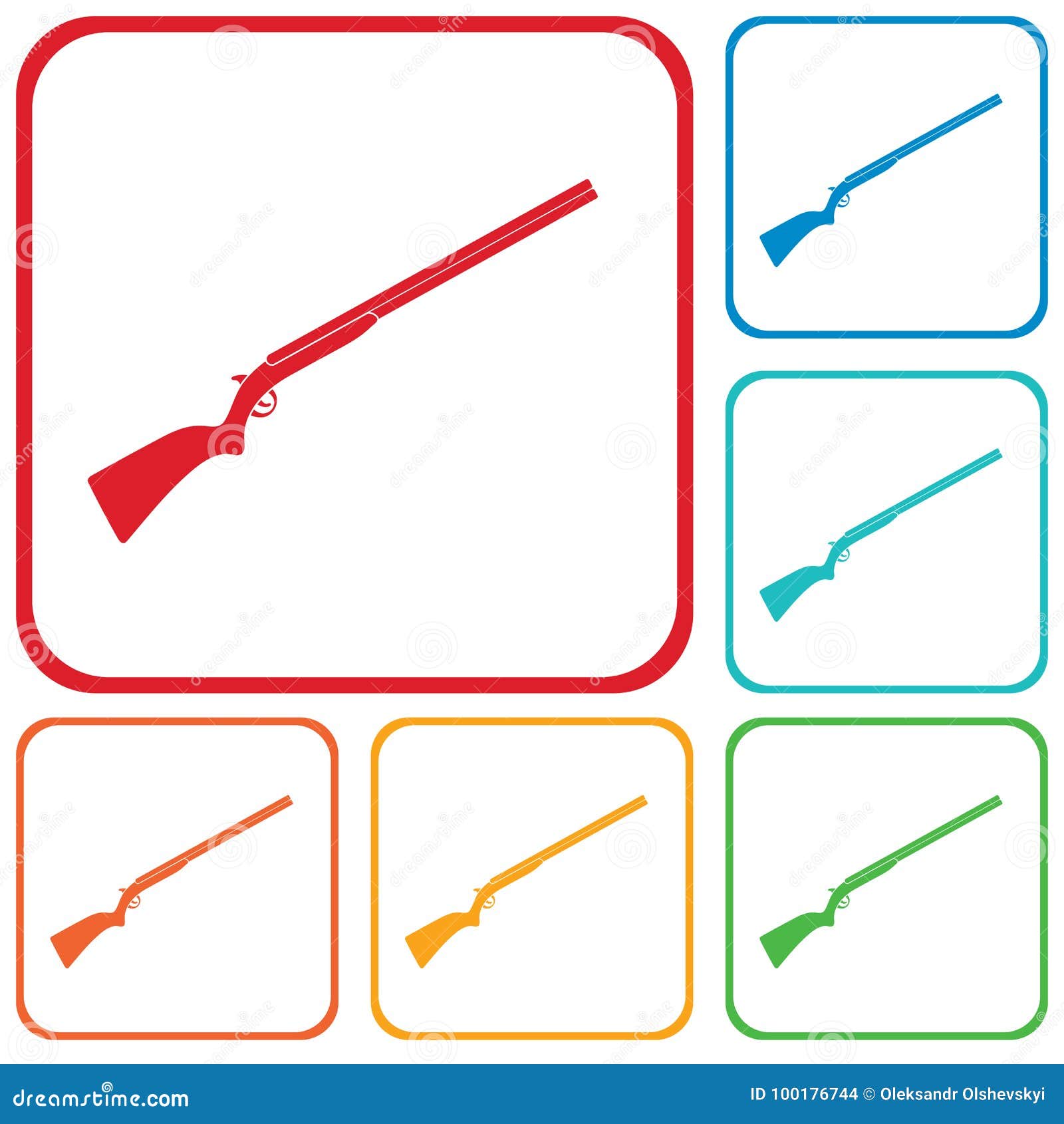 Icono Del Arma Del Tiro De La Caza Ilustración del Vector - Ilustración ...