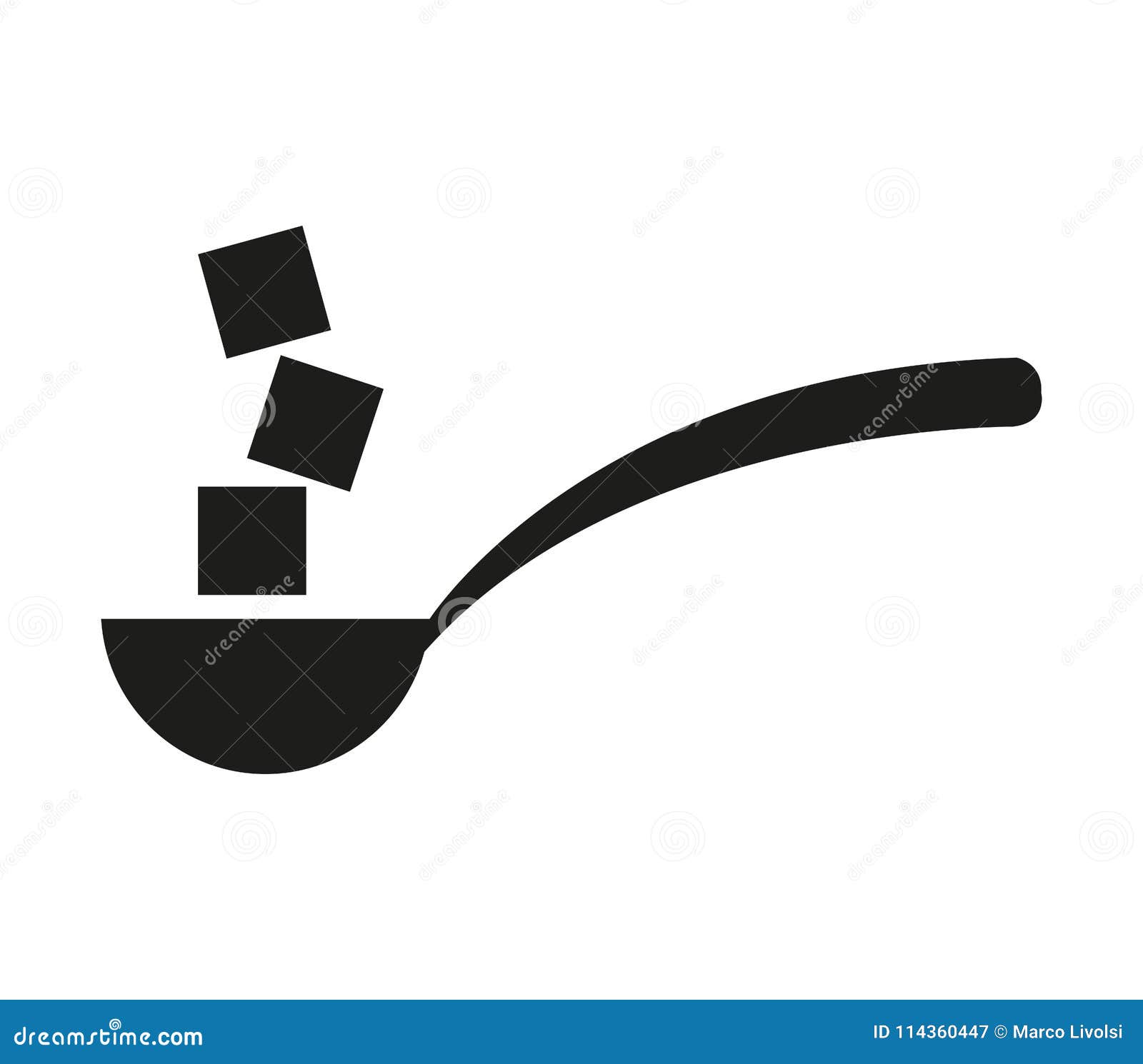 Icono del azúcar stock de ilustración. Ilustración de redondo - 114360447