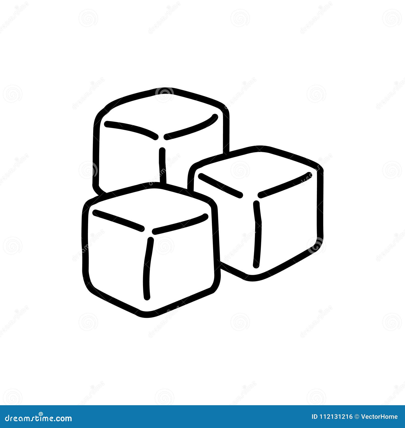 Icono Del Azúcar, Ejemplo Del Vector Ilustración del Vector ...