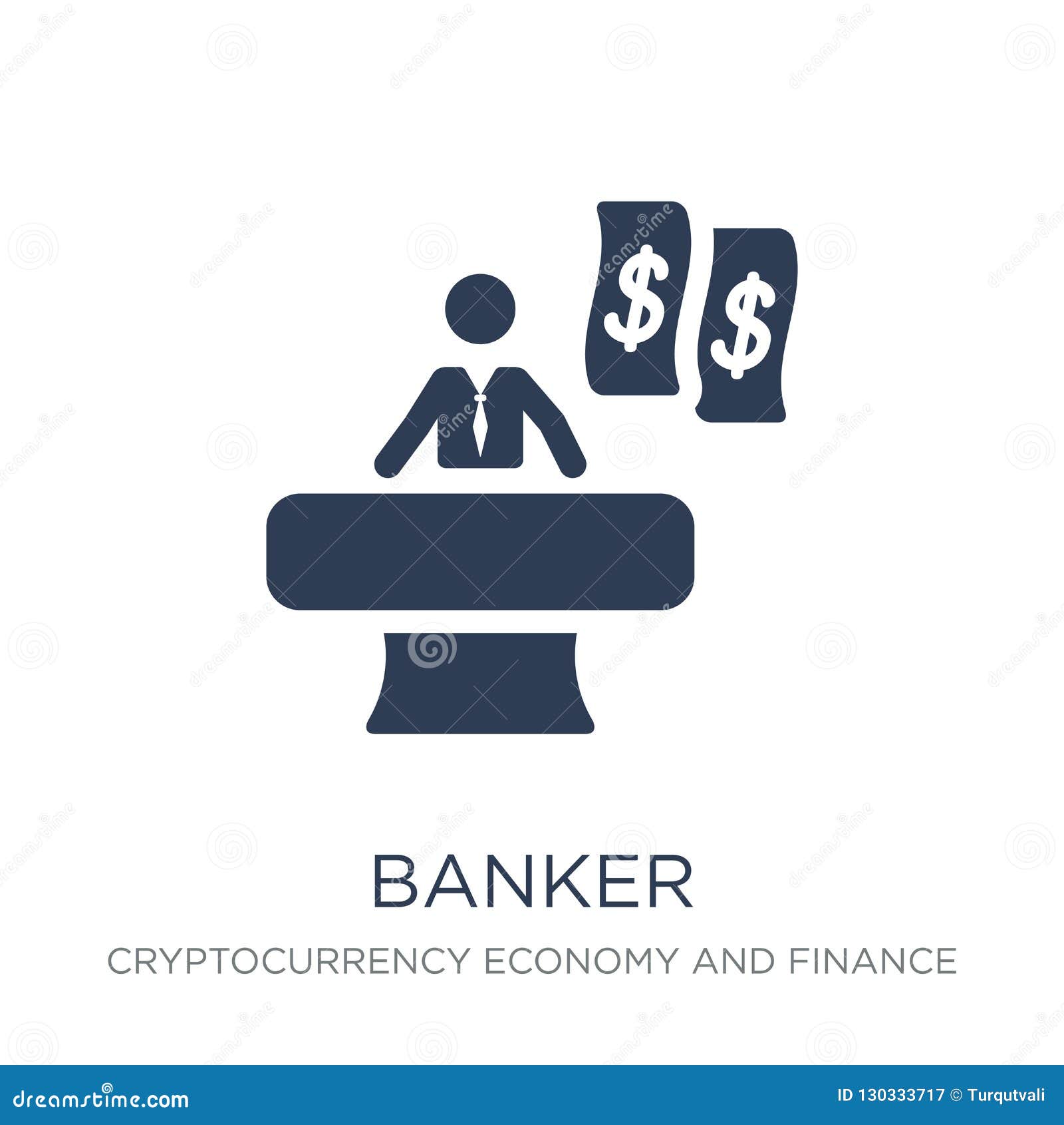 Icono del banquero ilustración del vector. Ilustración de corredor ...