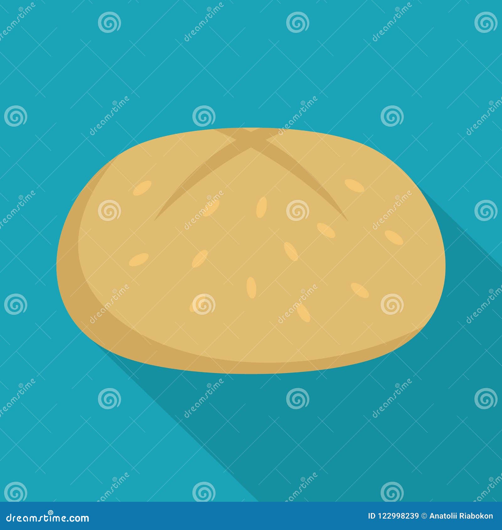 Icono Del Bollo, Estilo Plano Stock de ilustración - Ilustración de ...