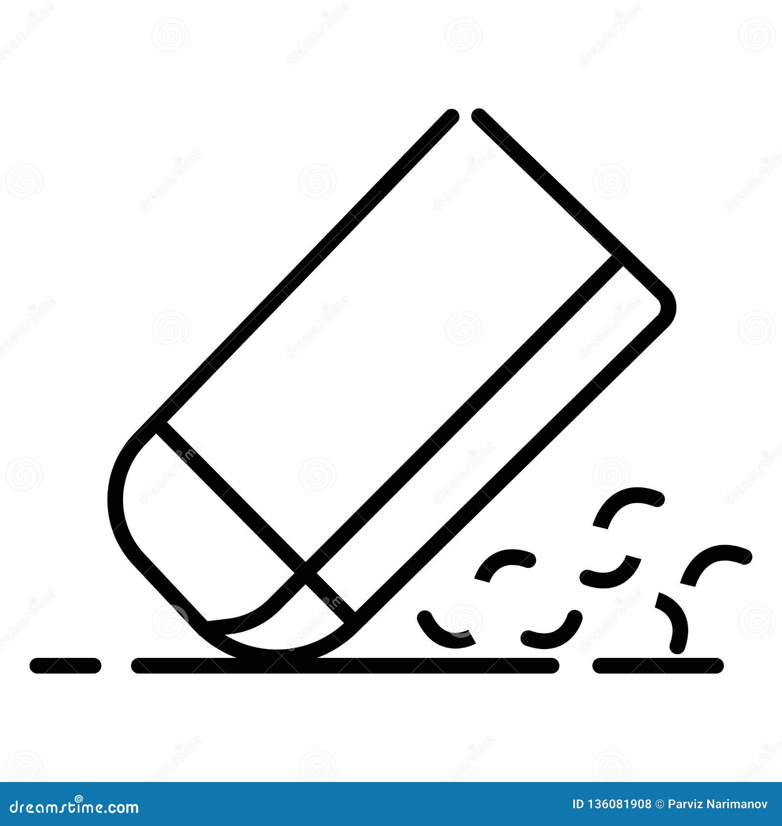 Icono Del Borrador, Vector Del Icono Del Borrador Stock de ilustración ...