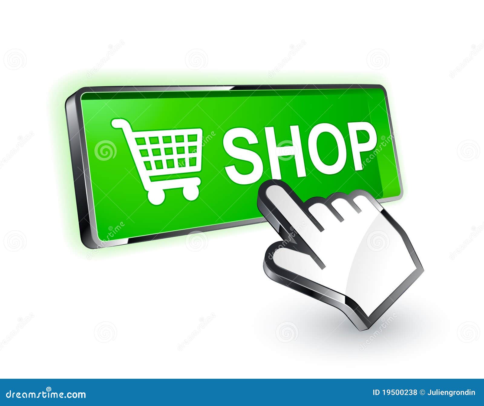 Icono Del Botón De Las Compras Ilustración del Vector - Ilustración de ...