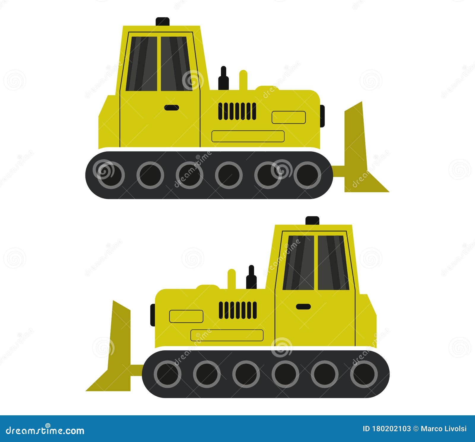 Icono Del Bulldozer Ilustrado En El Vector Sobre Fondo Blanco Stock de ... Icono Del Bulldozer Ilustrado En El Vector Sobre Fondo Blanco Stock de ...
