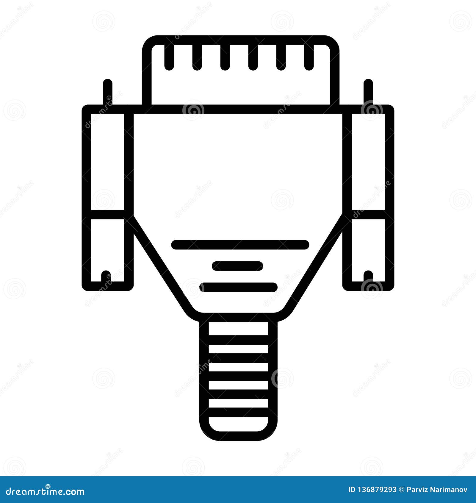 Icono del cable de Dvi stock de ilustración. Ilustración de analogico ...