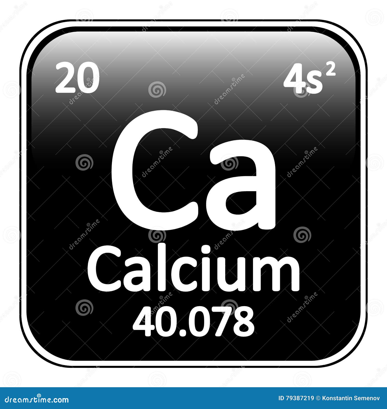 Icono Del Calcio Del Elemento De Tabla Periódica Stock de ilustración ...