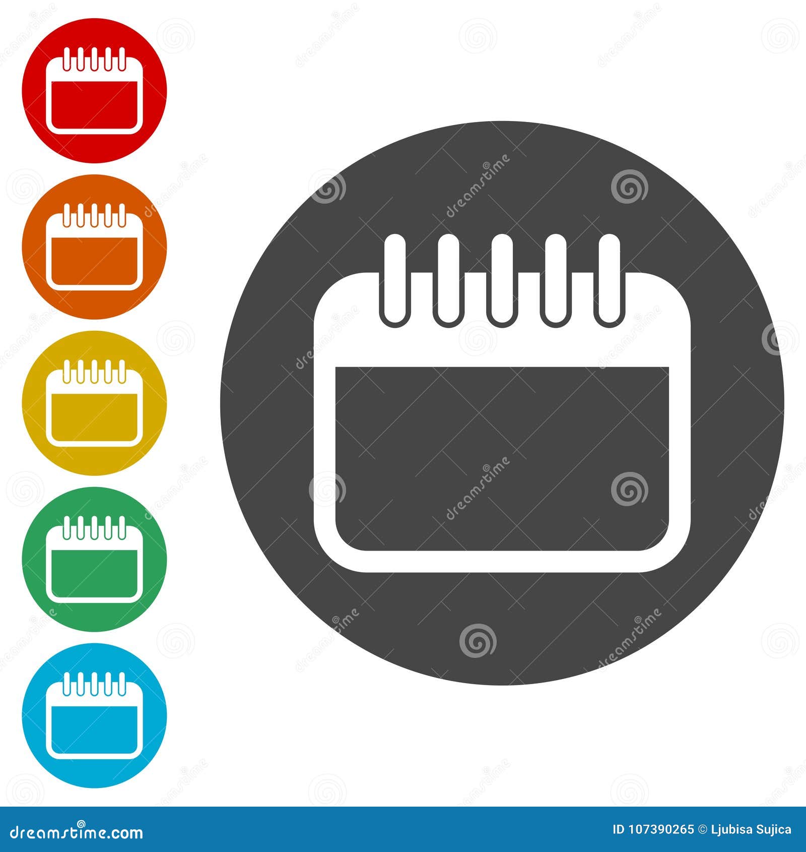 Icono Del Calendario, Icono Simple Stock de ilustración - Ilustración ...